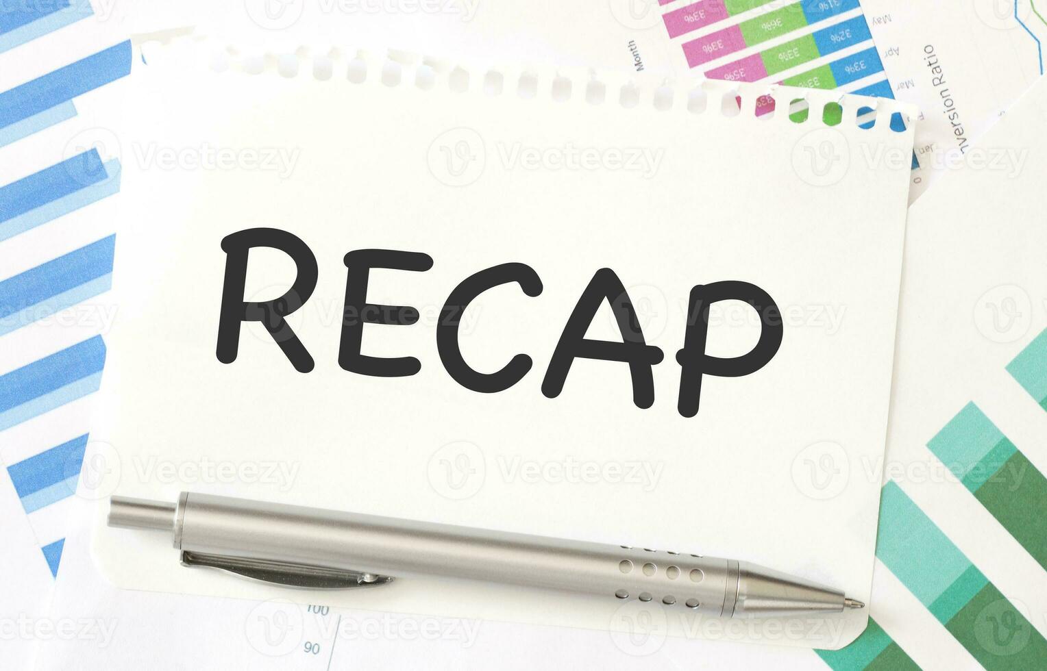RECAP on white paper with colourful charts 25072179 Stock Photo at Vecteezy RECAP on white paper with colourful charts 25072179 Stock Photo at Vecteezy