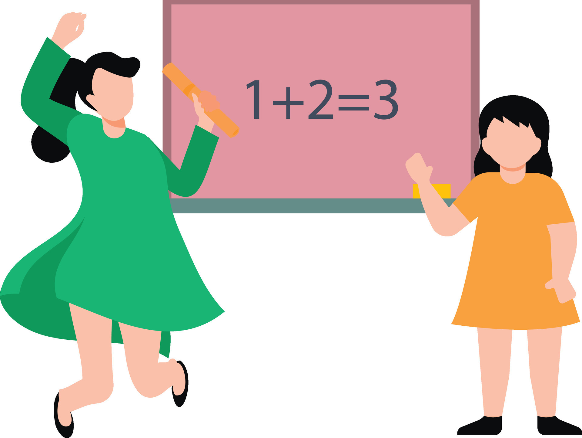 The Girl Is Teaching Math In The Class 25073234 Vector Art At Vecteezy The Girl Is Teaching Math In The Class 25073234 Vector Art At Vecteezy