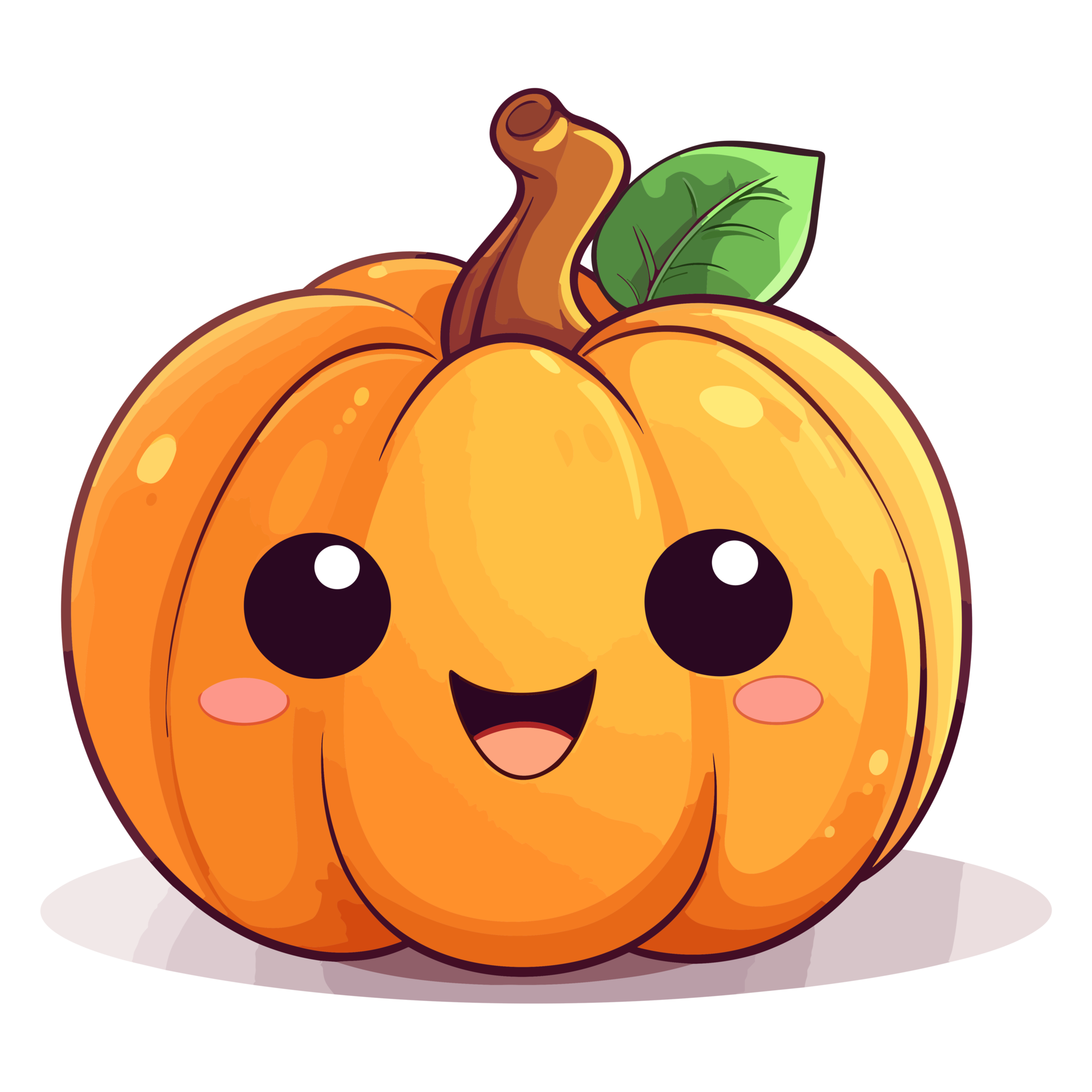 Beautiful Kawaii Style Pumpkin - 25073350 PNG