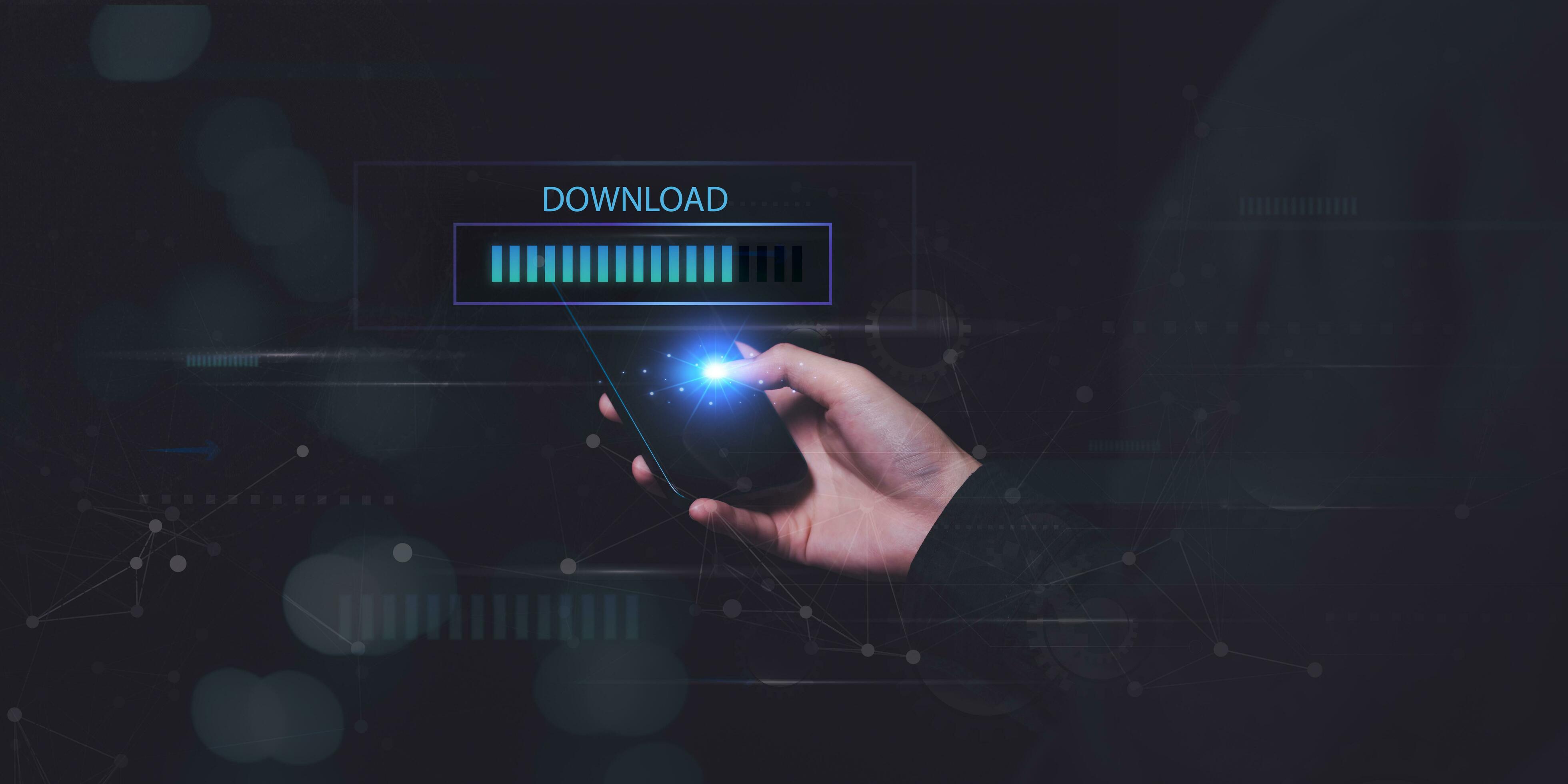 Concept Of Transferring Uploading And Downloading Data Cloud Computing Technology