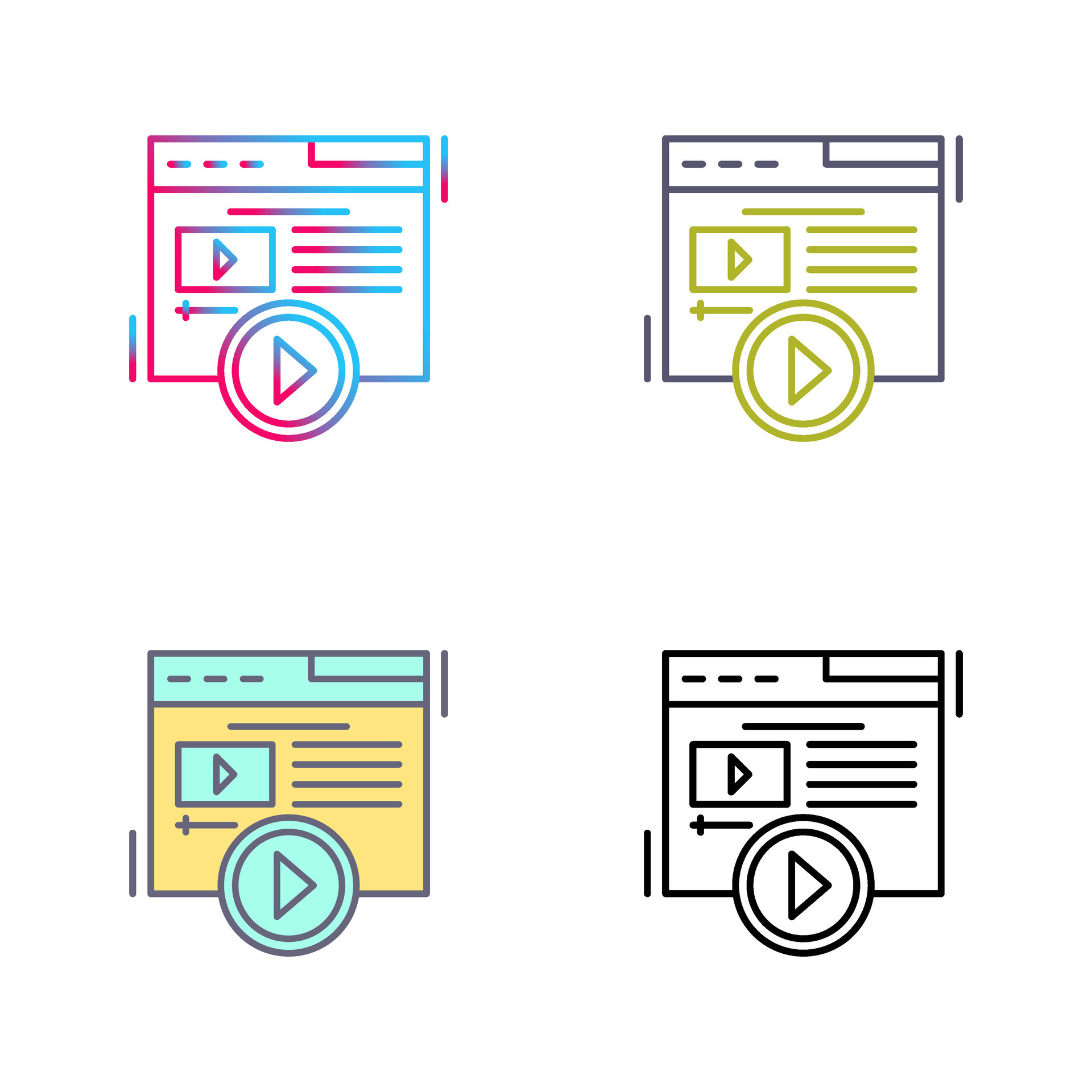 Video Content Vector Icon 25084741 Vector Art at Vecteezy Video Content Vector Icon 25084741 Vector Art at Vecteezy