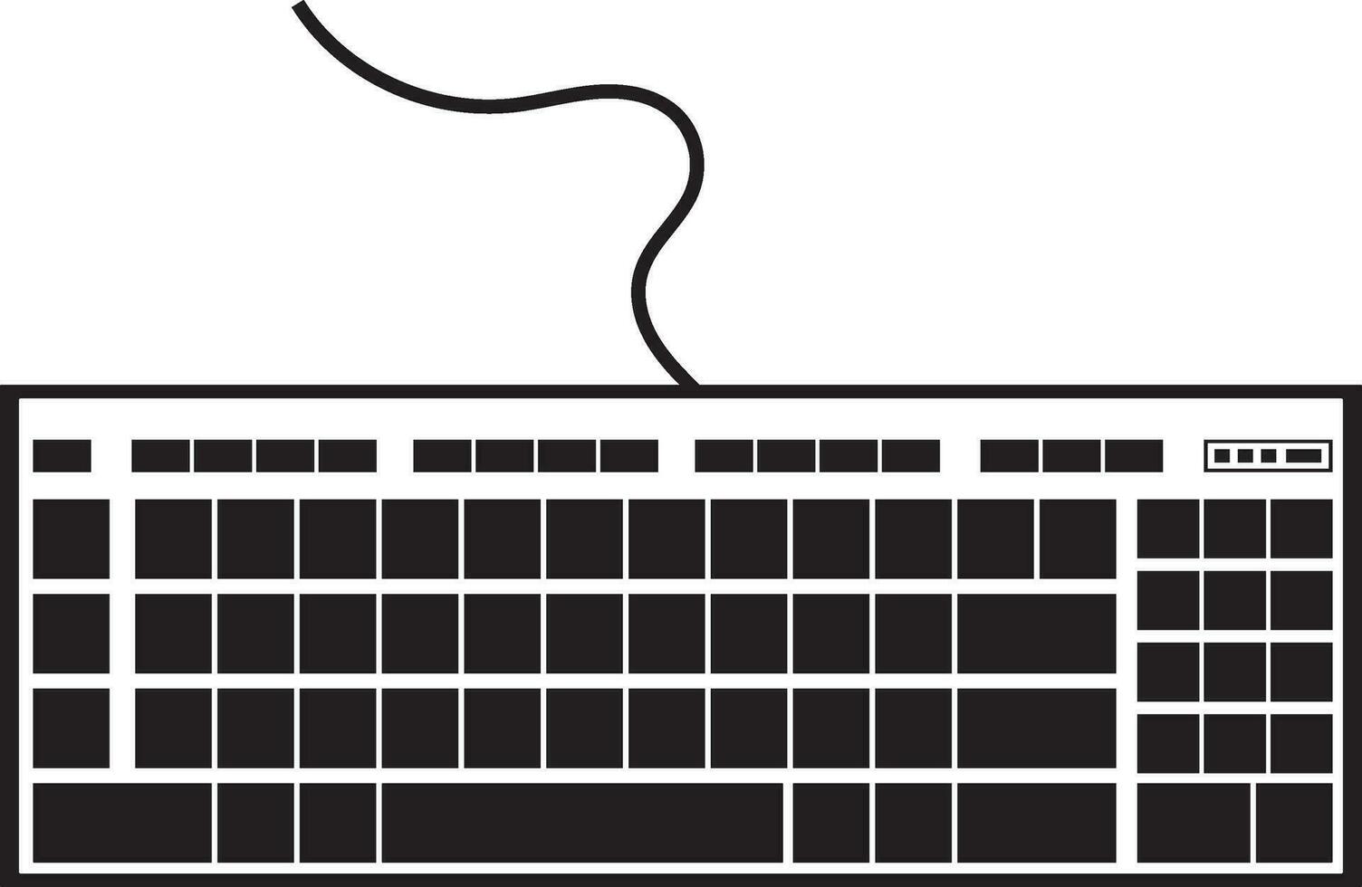 Keyboard Clipart Black And White