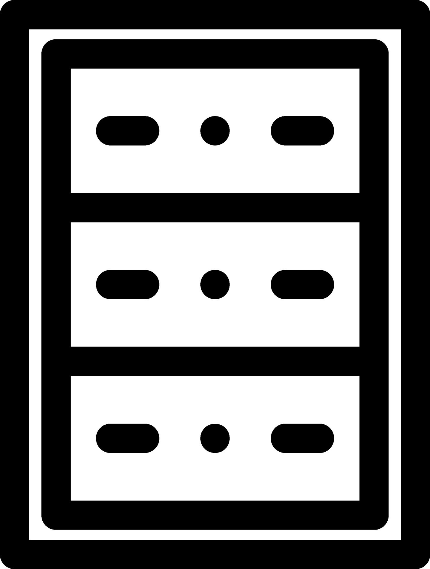 Line art Server icon in flat style. 25086432 Vector Art at Vecteezy