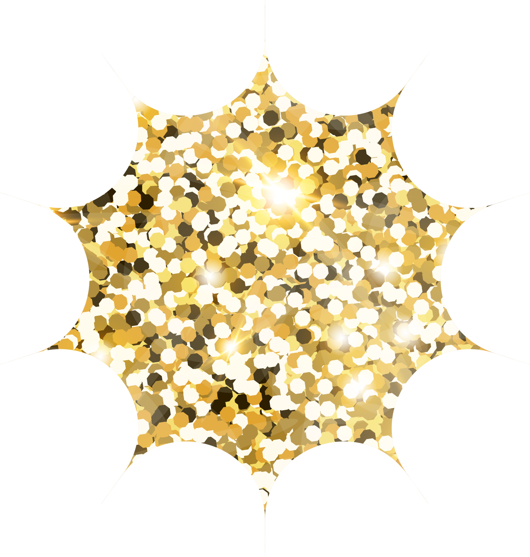 estrella brillar brillante oro Brillantina forma diseño elemento. dorado color polvo textura ...