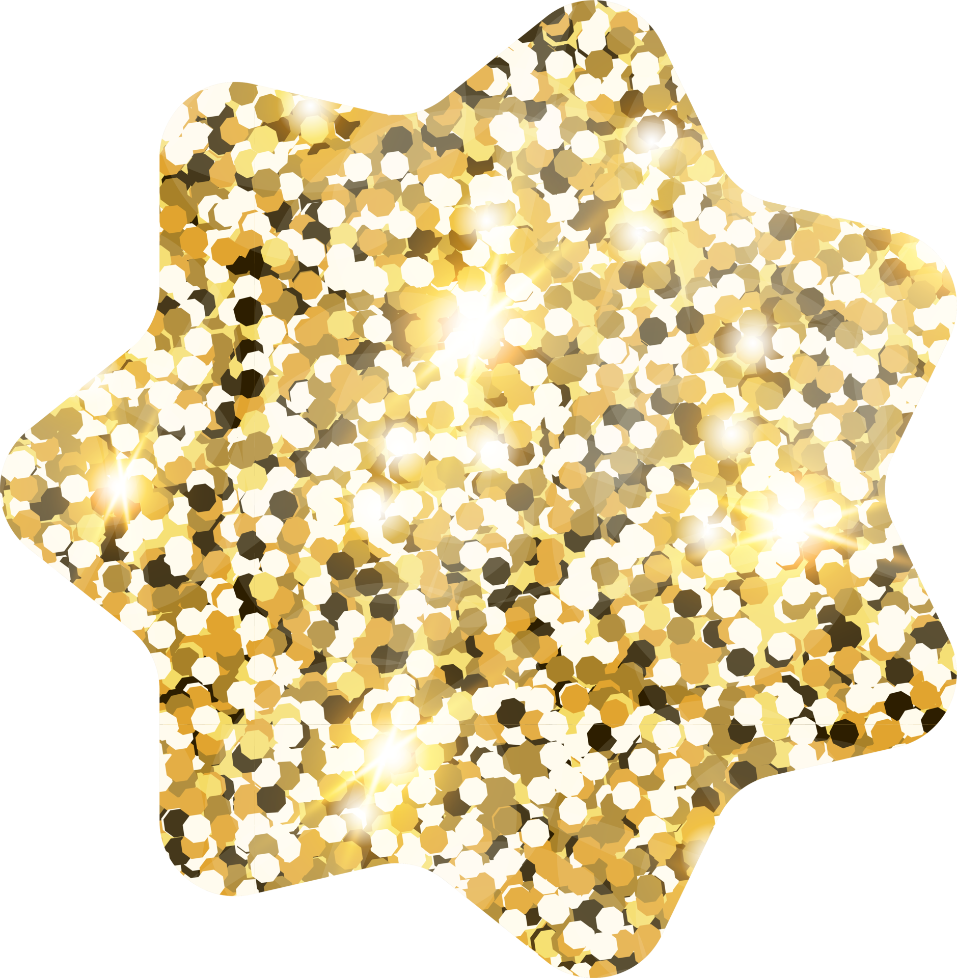 estrella brillar brillante oro Brillantina forma diseño elemento. dorado color polvo textura ...