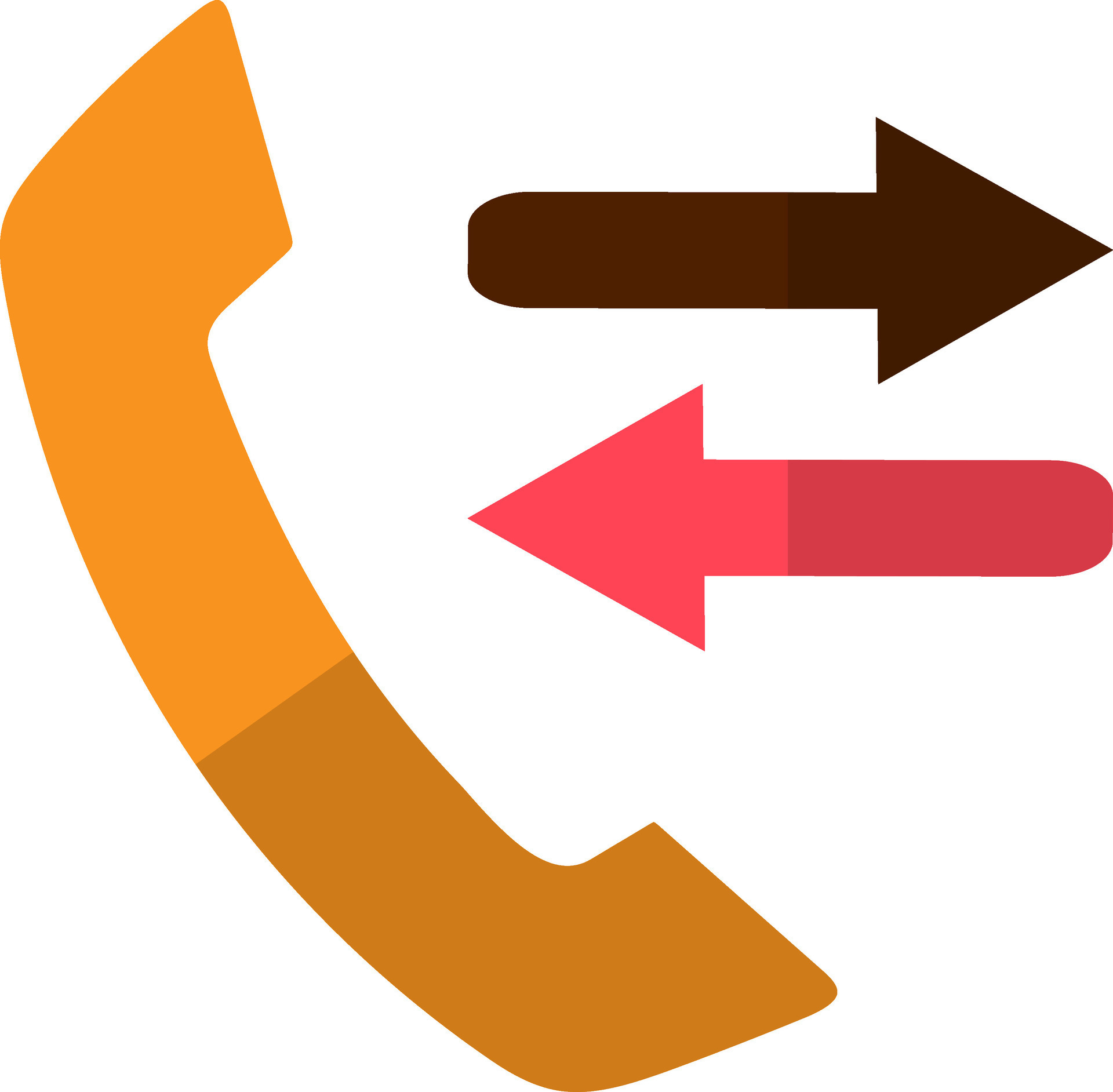 Outgoing And Incoming Call Sign 25101562 Vector Art At Vecteezy