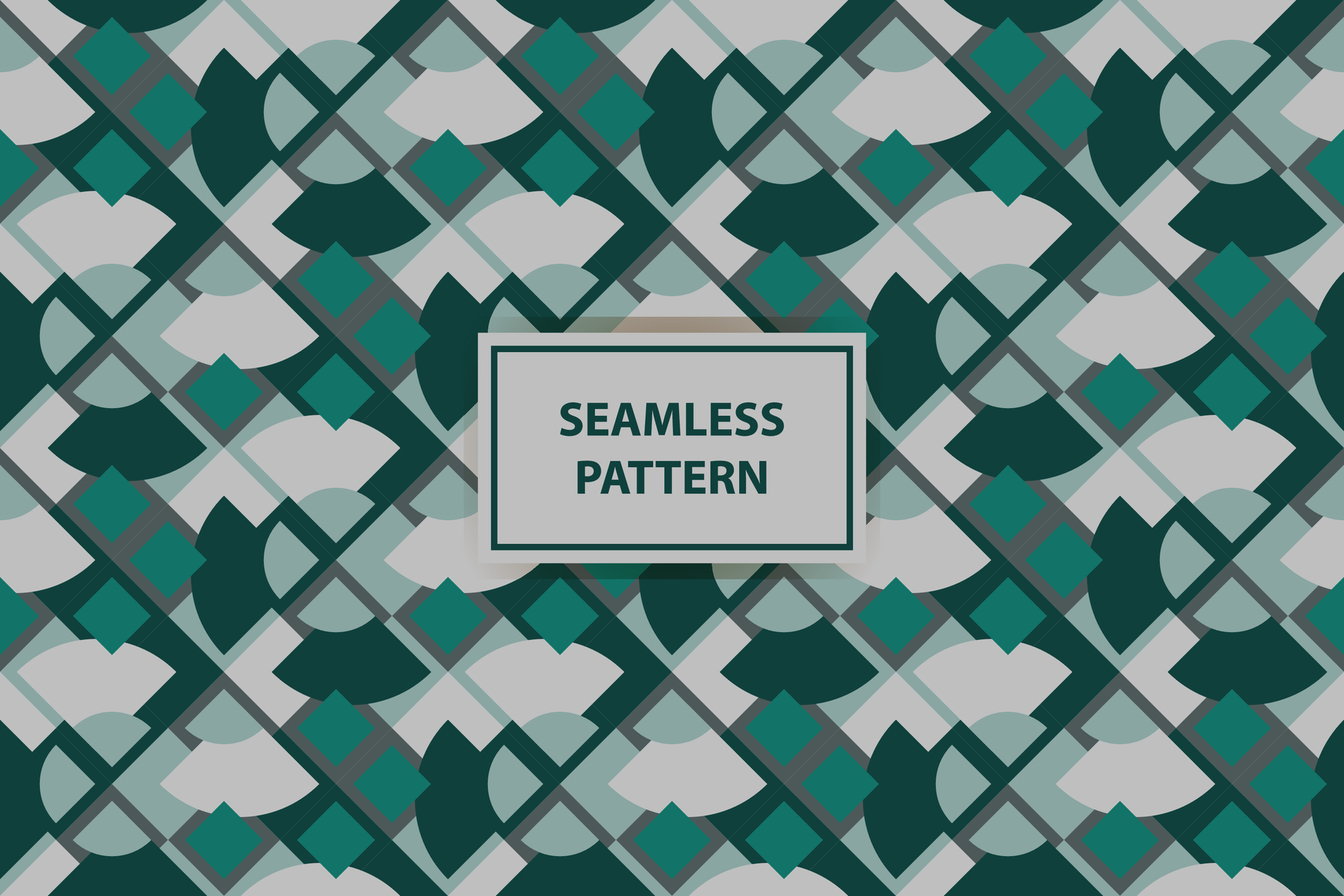 Vector Geometric Seamless Pattern Abstract Graphic Background With Squares Lines Grid Simple