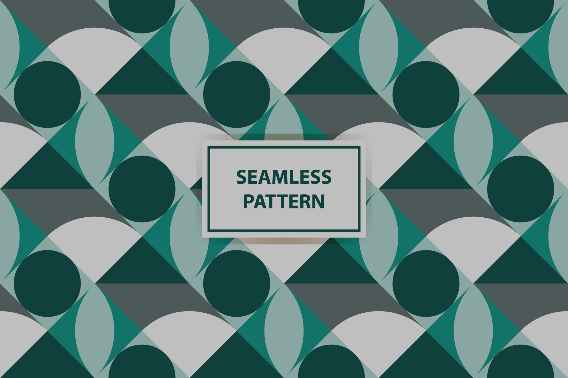 Vector Geometric Seamless Pattern Abstract Graphic Background With