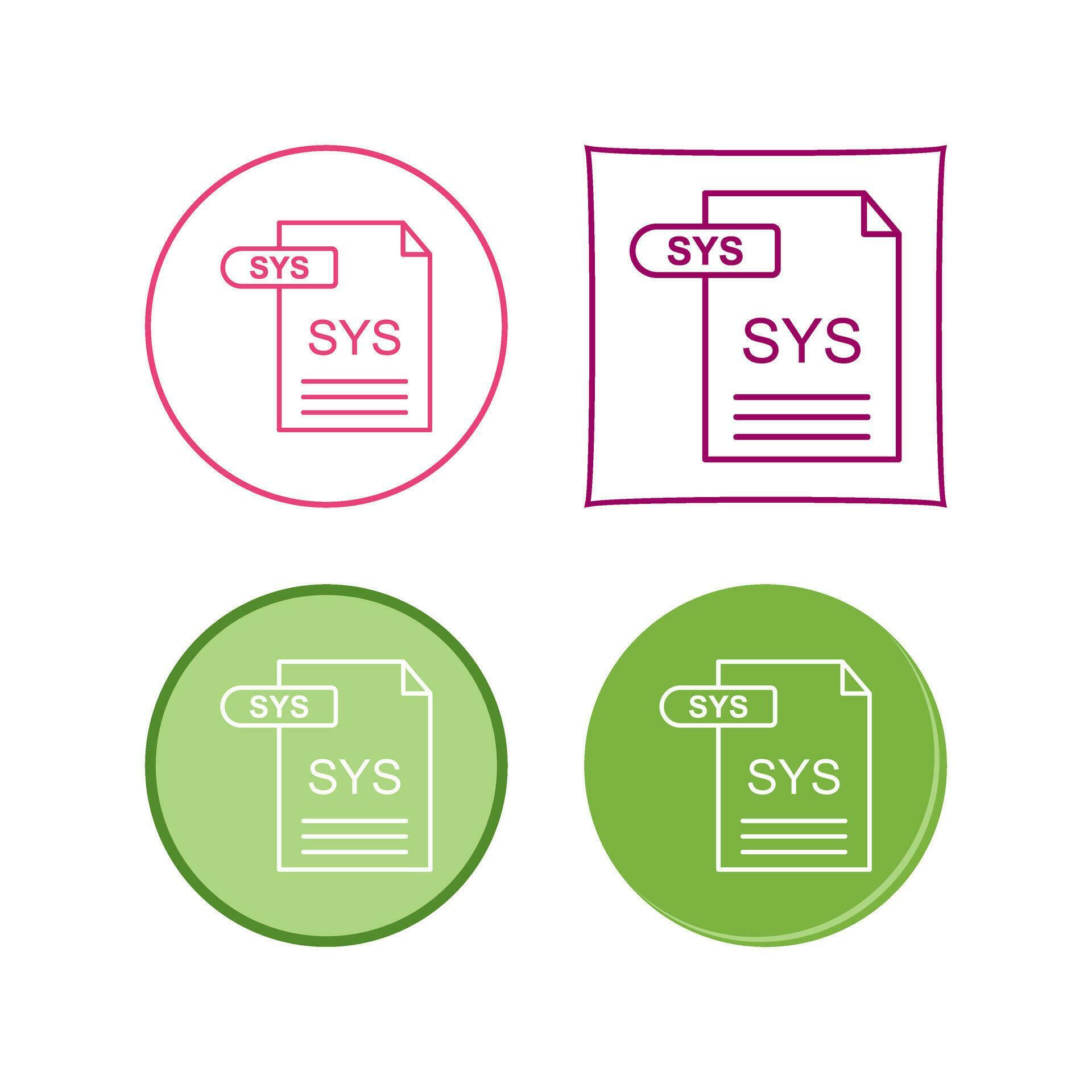 SYS Vector Icon 25115003 Vector Art at Vecteezy