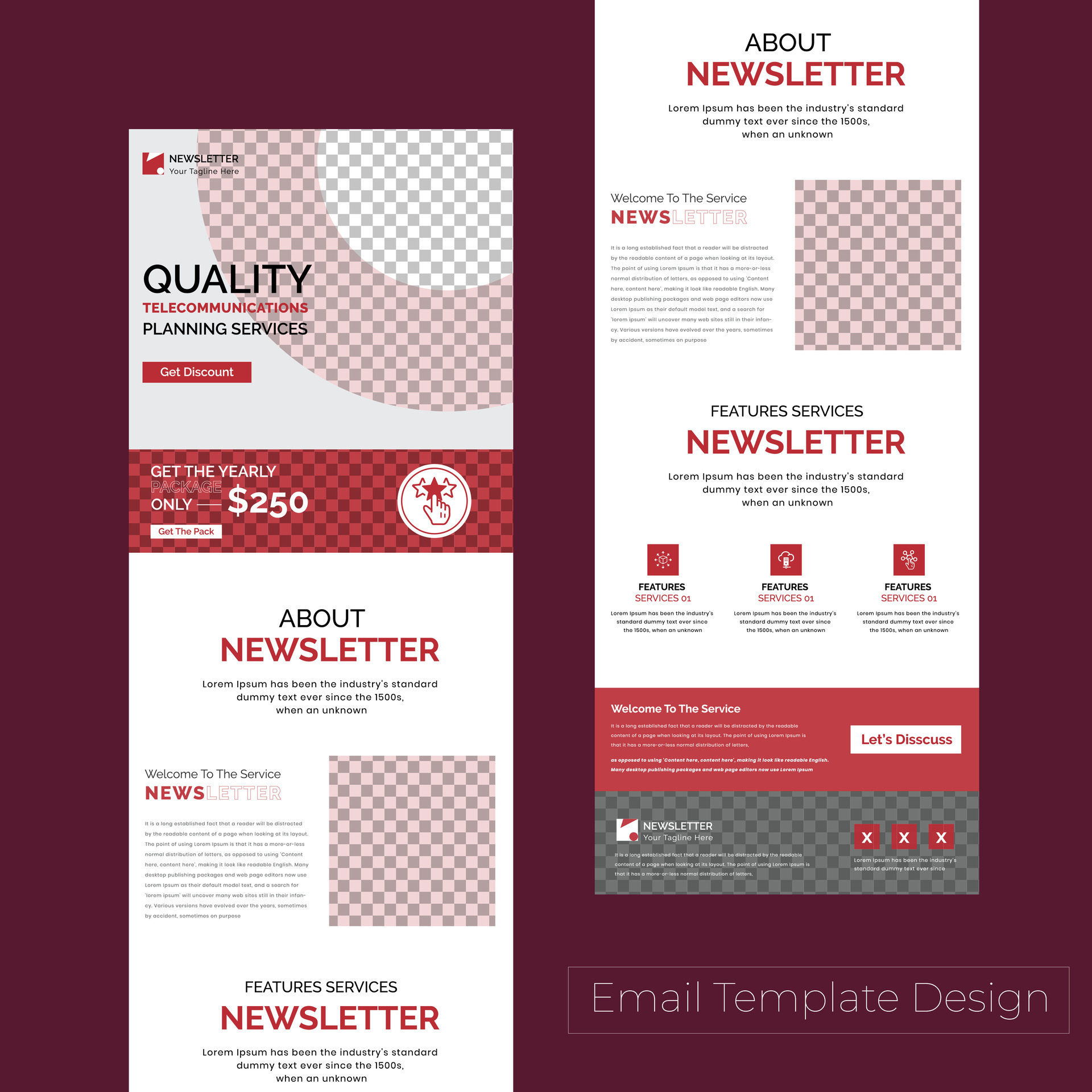 Professional Email Marketing Template Design 25124505 Vector Art at ... Professional Email Marketing Template Design 25124505 Vector Art at ...