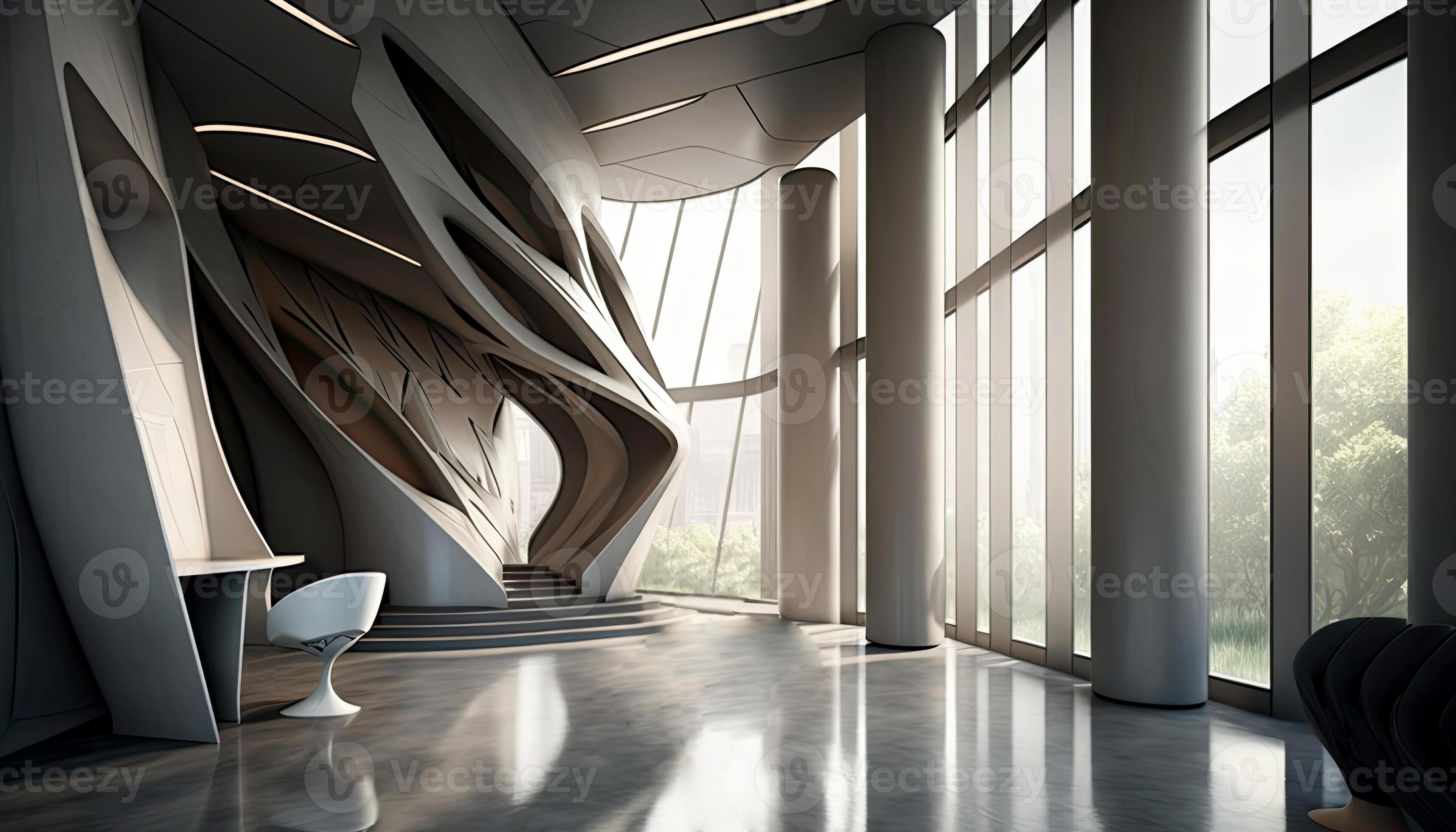 Modern Visionary Interior Design with Futuristic Architectural Look ...