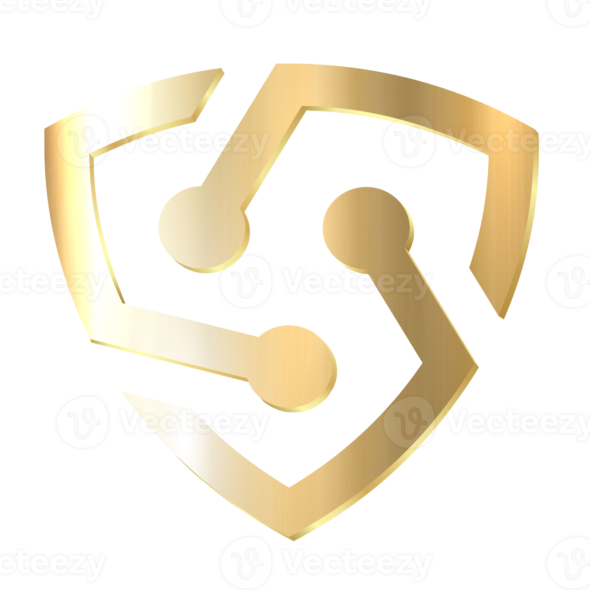 Golden Shield Logo 25143623 Png