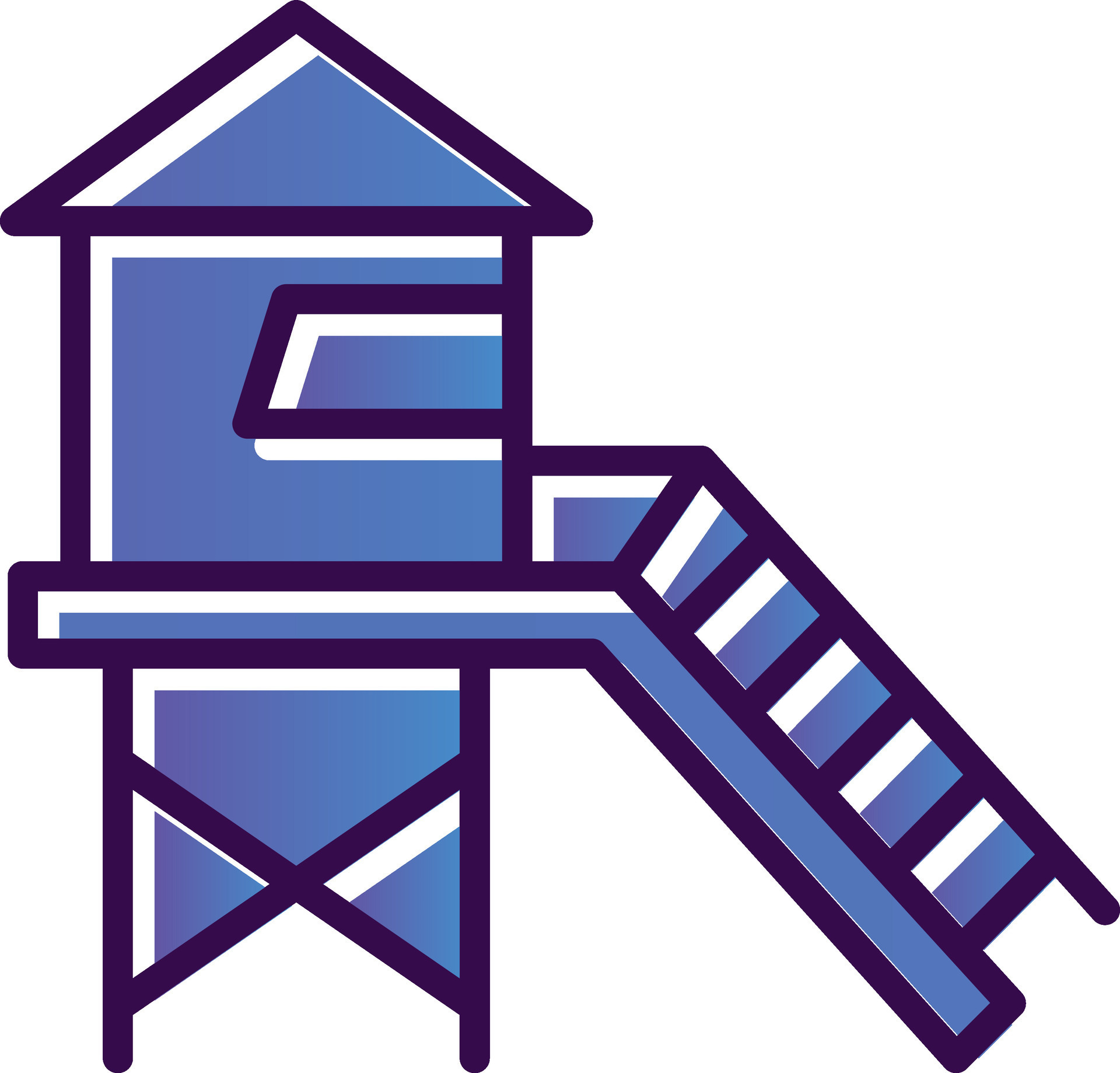 Lifeguard tower Vector Icon Design 25147311 Vector Art at Vecteezy