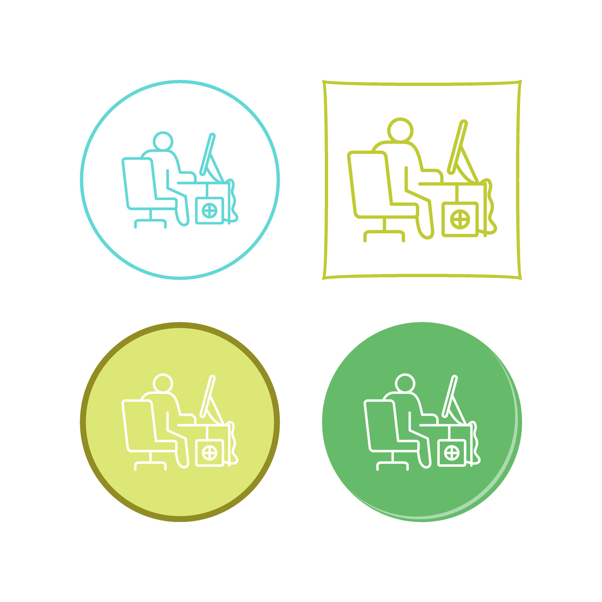 Computer Worker Vector Icon 25160553 Vector Art at Vecteezy