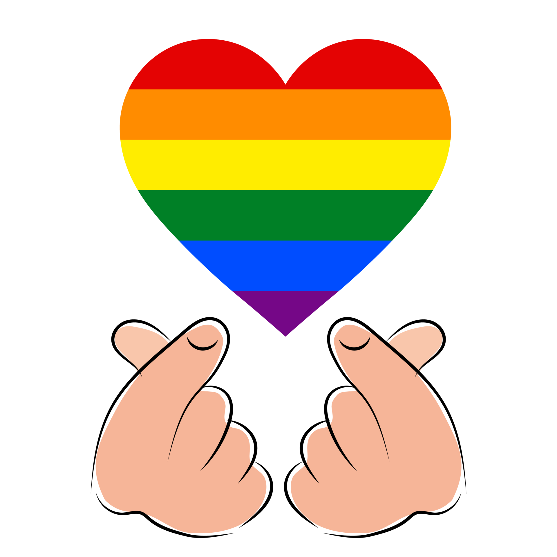 Pride Mini Heart Hand Making Small Heart I Love You Or Mini Heart