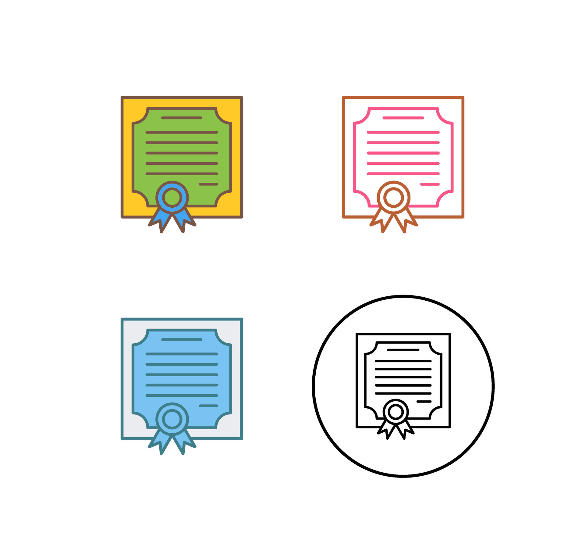Certificate Vector Icon 25168924 Vector Art at Vecteezy Certificate Vector Icon 25168924 Vector Art at Vecteezy