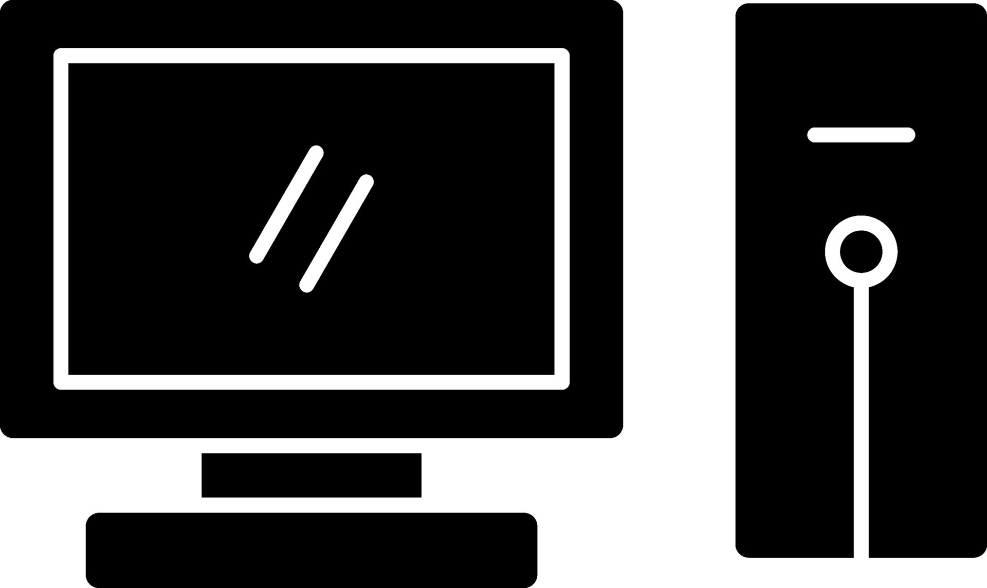 Pc Vector Icon Design 25170126 Vector Art at Vecteezy