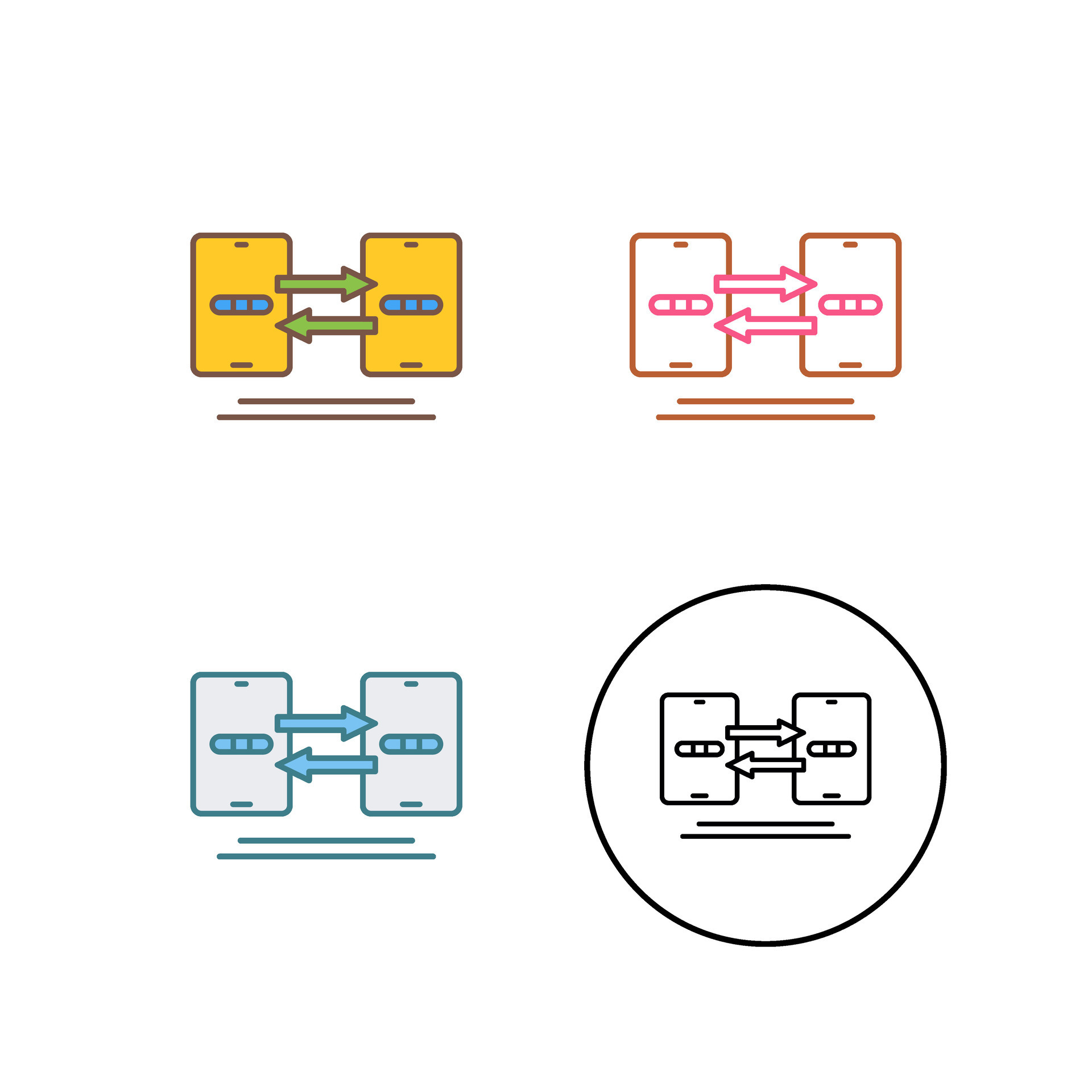 Data Synchronization Vector Icon 25171590 Vector Art At Vecteezy
