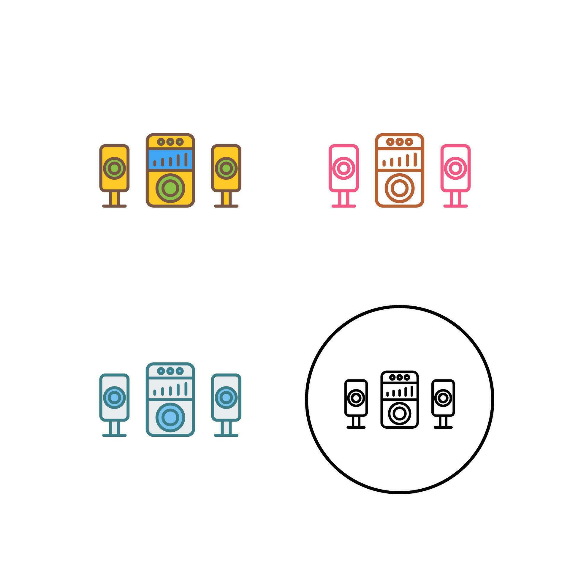 Sound System Vector Icon 25172887 Vector Art At Vecteezy