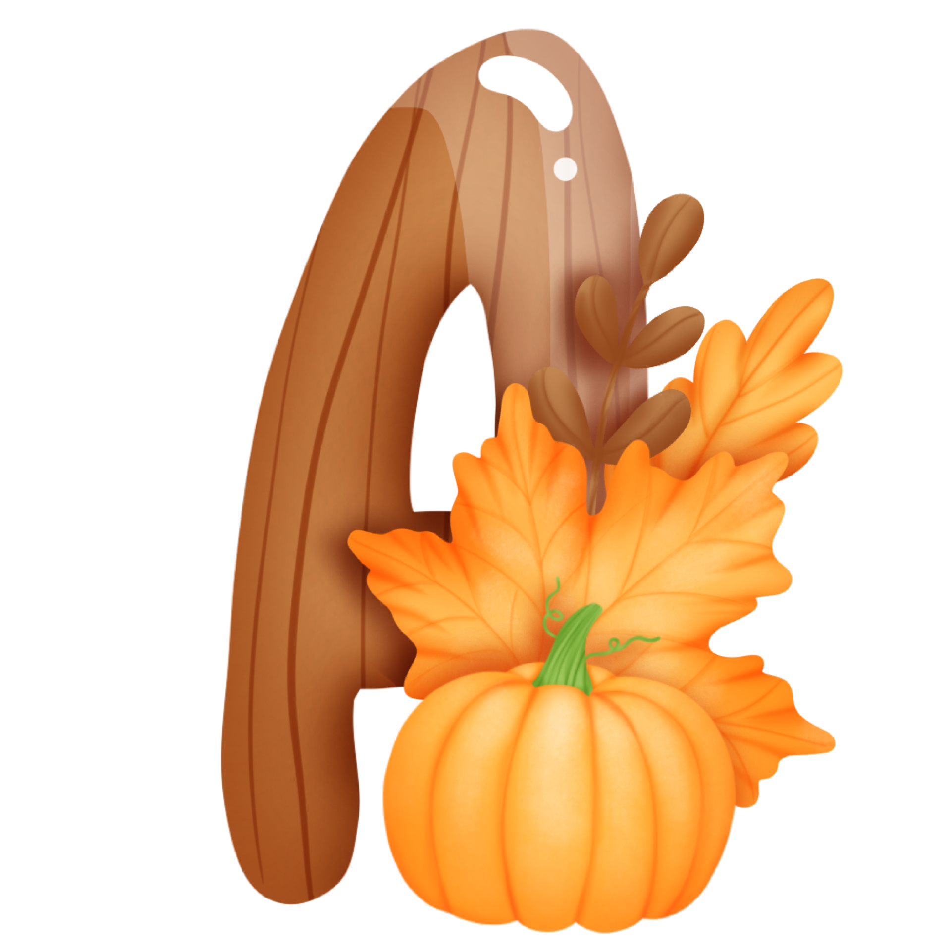 autumn alphabet A 25174248 PNG