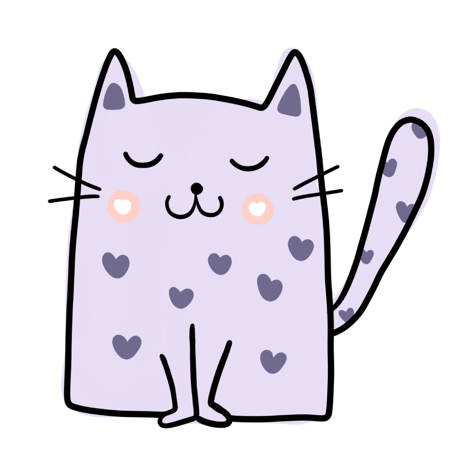 Cute Cat Watercolor 25174426 Png