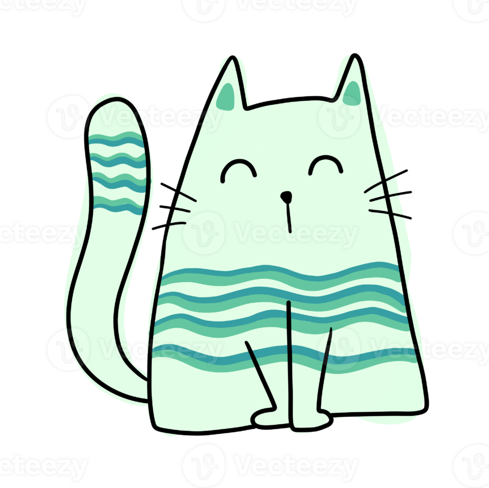 Cute Cat Watercolor 25174436 Png
