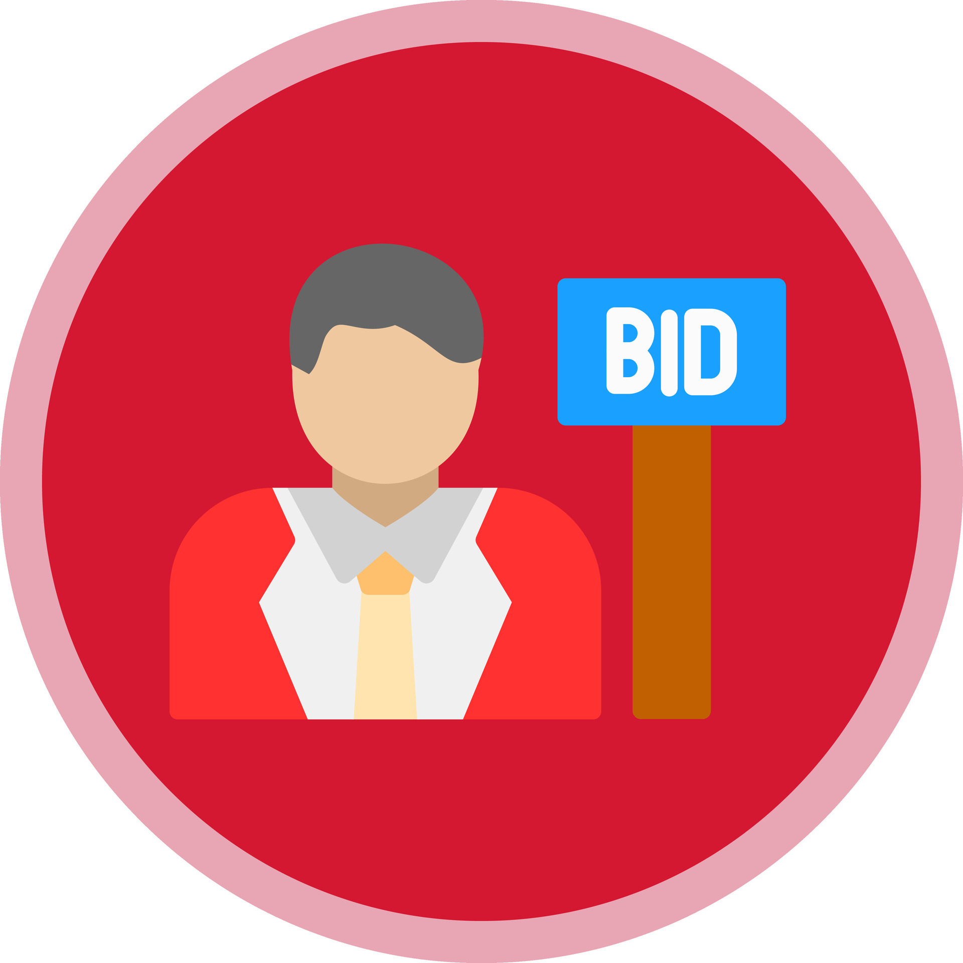 Bid Vector Icon Design 25206306 Vector Art at Vecteezy