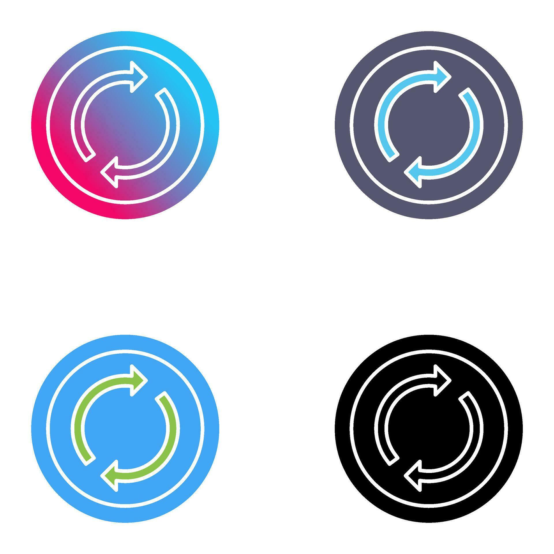 Loop Vector Icon 25211006 Vector Art at Vecteezy