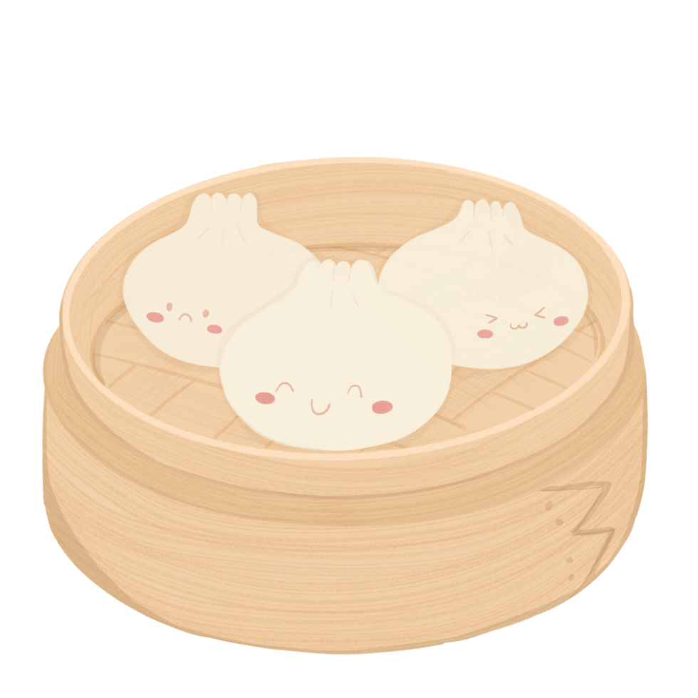 Cute Cartoon Dumplings Set 25211940 Png