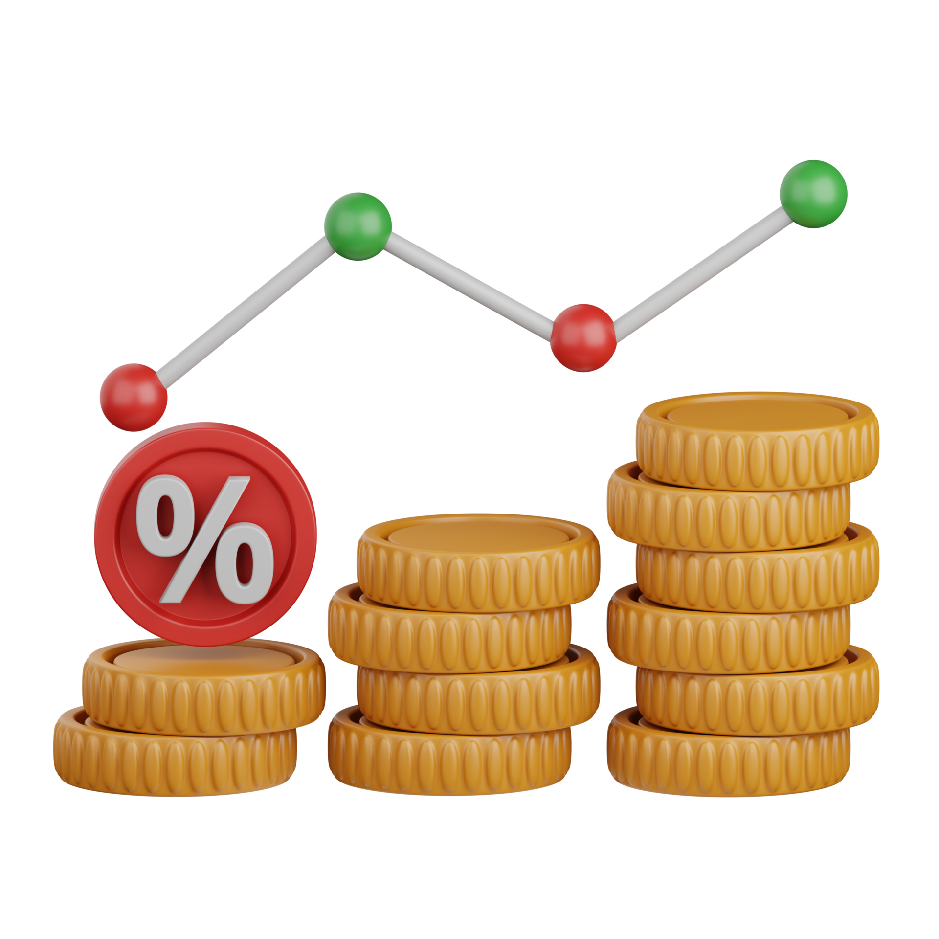 3d Rendering Sale Report Isolated Useful For Business Analytics Web