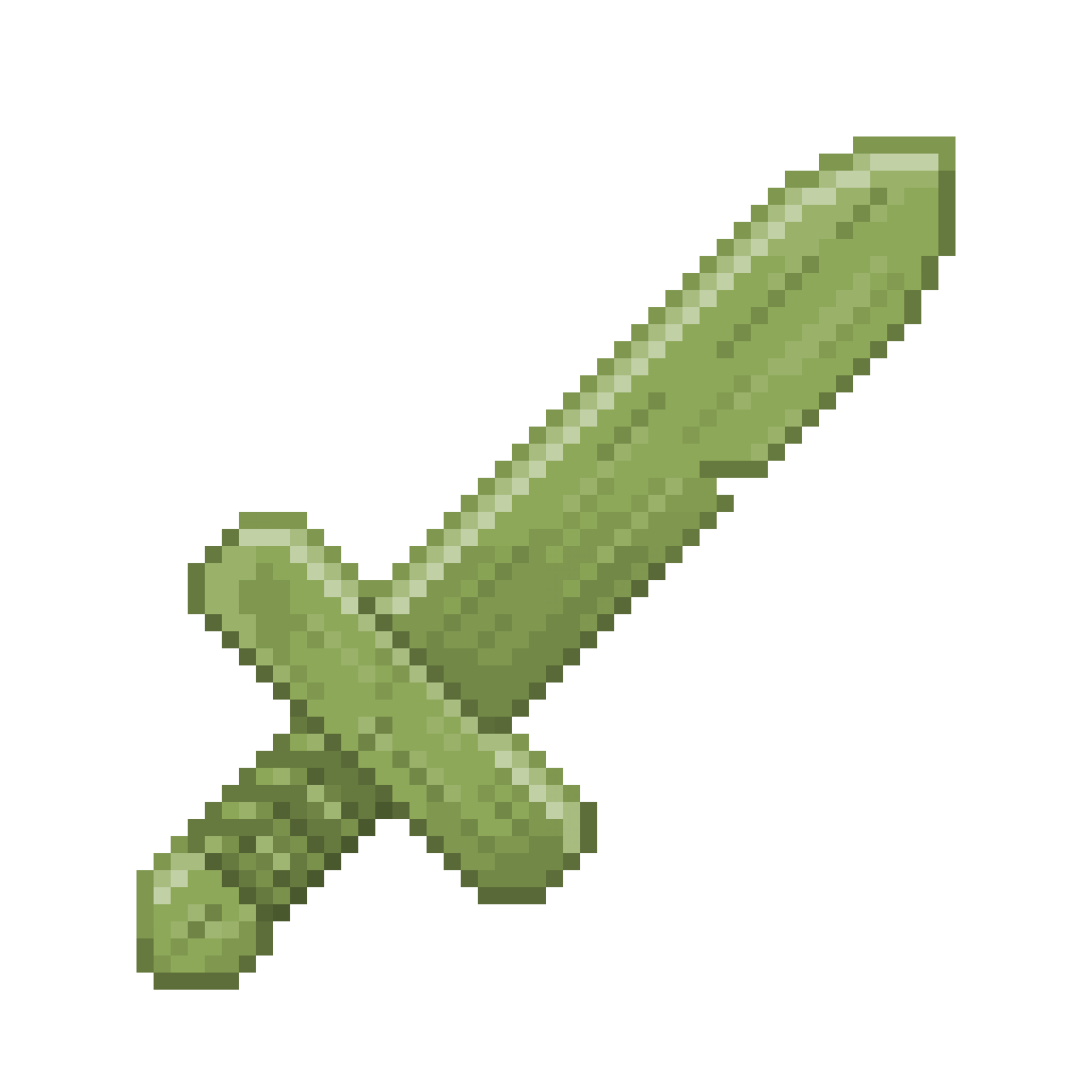 An 8 Bit Retro Styled Pixel Art Illustration Of A Birch Wooden Sword 25212488 Png