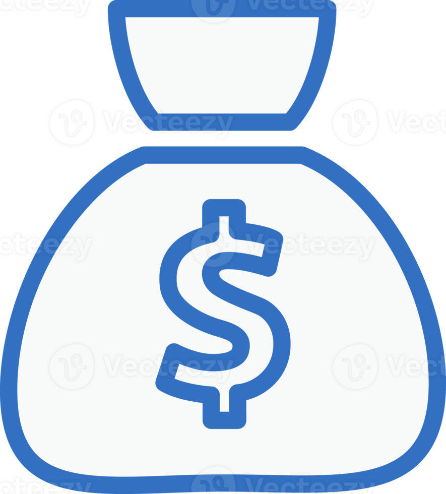 dinero bolso icono línea diseño, monoline iconos 25213164 PNG