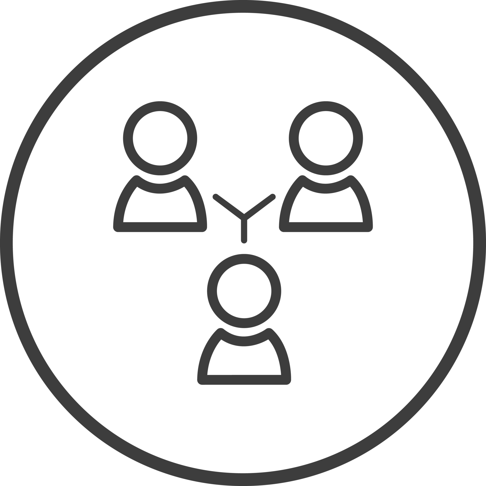 Hierarchy Icon In Thin Line Black Circle Frames 25213409 Png