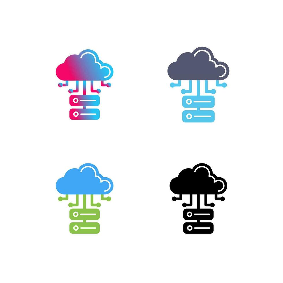 Cloud Database Vector Icon 25216097 Vector Art at Vecteezy
