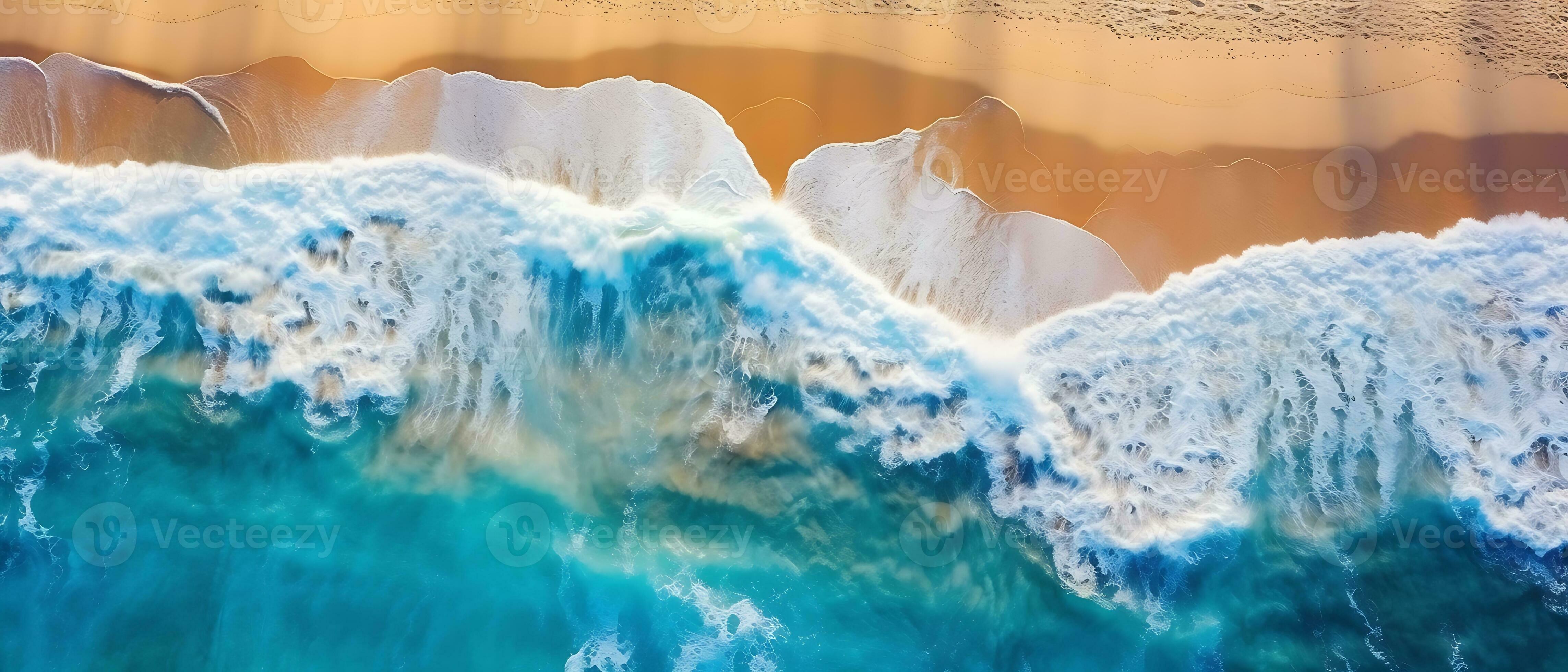 Capture the breathtaking sight of crashing waves on the shoreline with ...