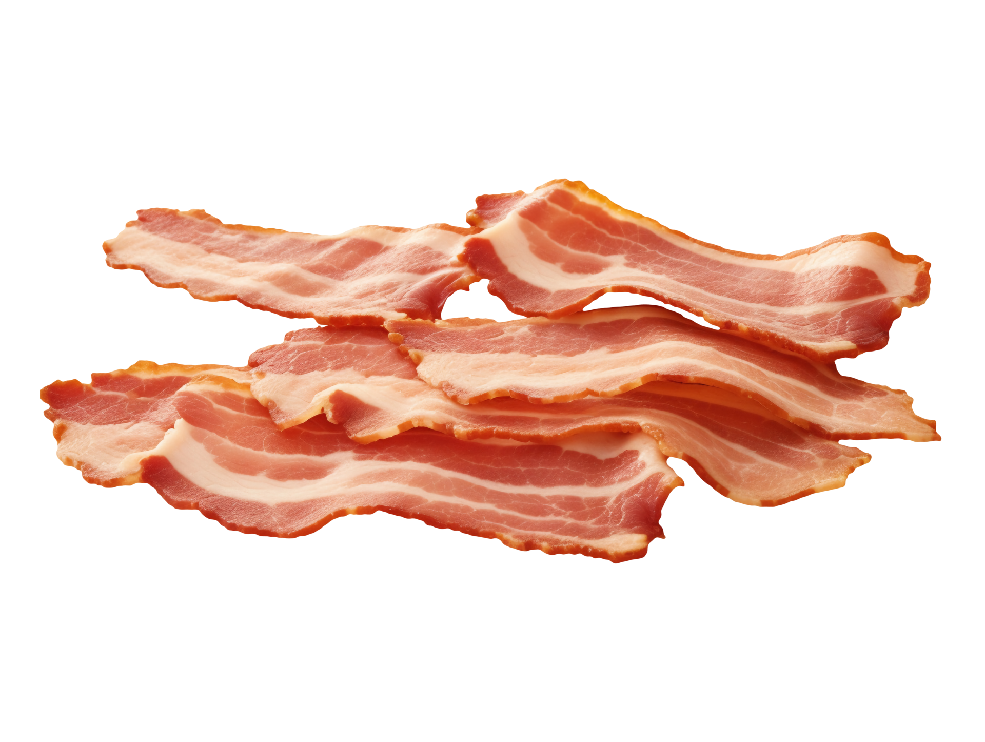 Bacon slices isolated on transparent background, png 25222213 PNG