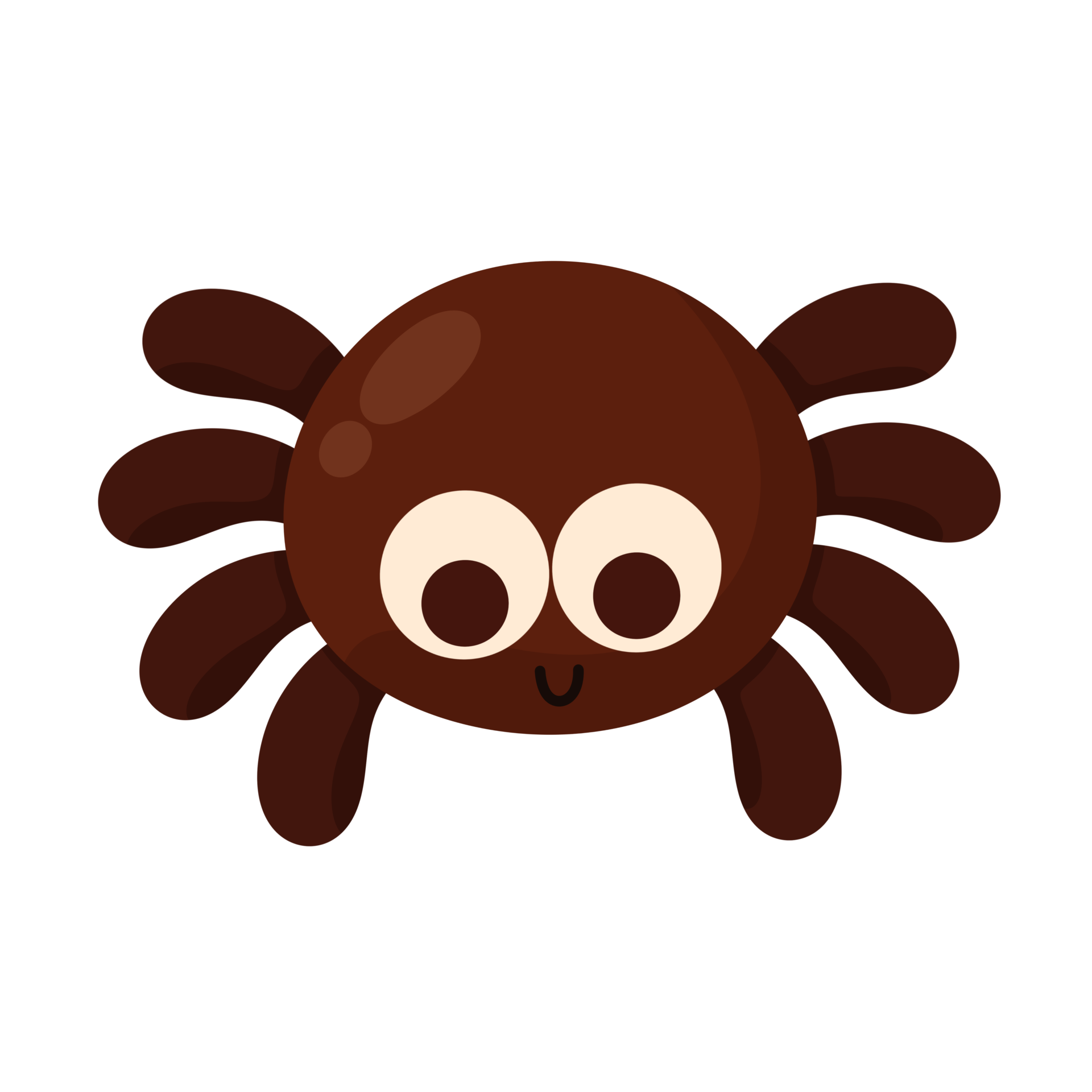 Cute spider halloween icon. 25222661 PNG