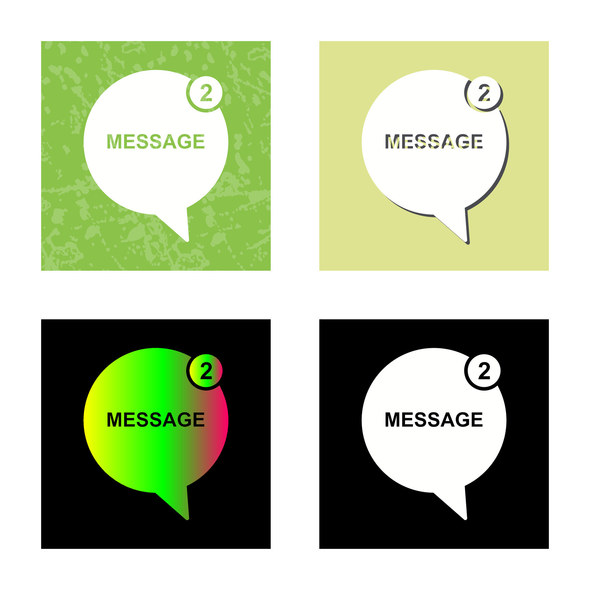 Message Bubbles Vector Icon 25224592 Vector Art at Vecteezy