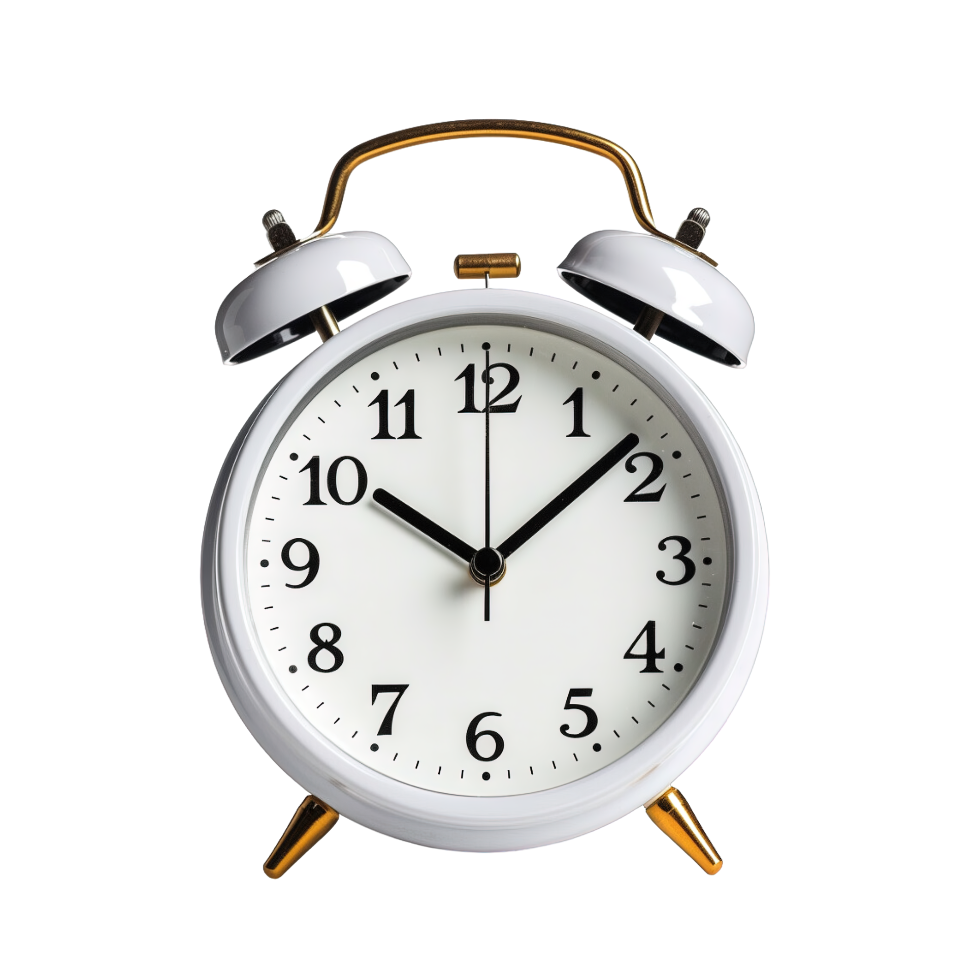 White alarm clock on a transparent background. 25224868 PNG White alarm clock on a transparent background. 25224868 PNG