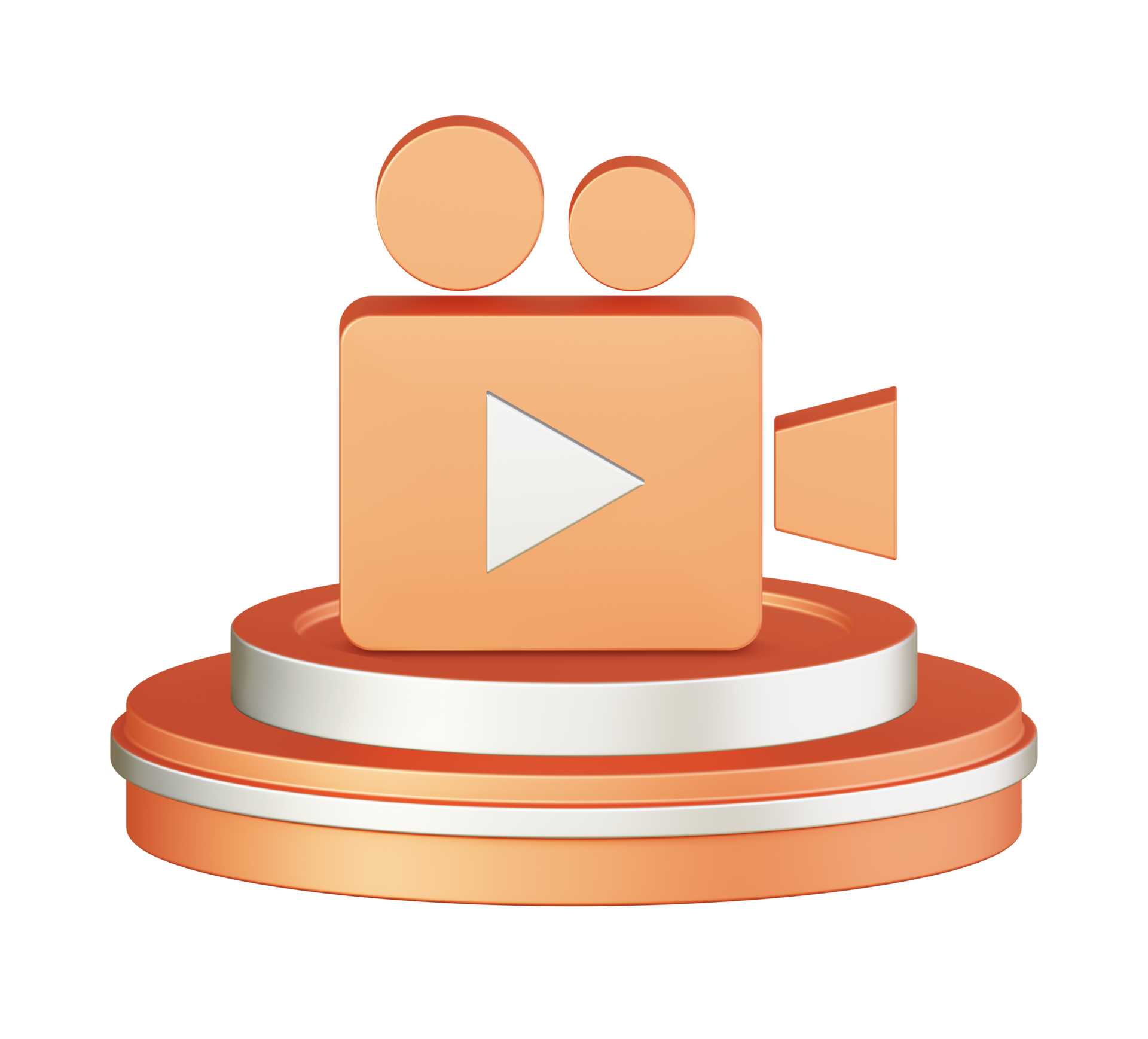 Orange Video Icon Png