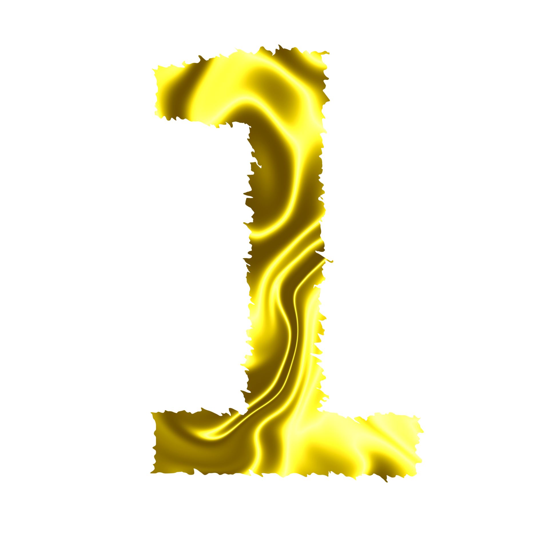 golden number 1 25225374 PNG