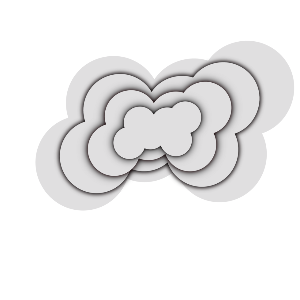 Paper Cut Style Of Clouds 25225381 Png