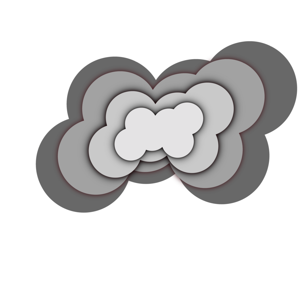 Paper Cut Style Of Clouds 25225391 Png