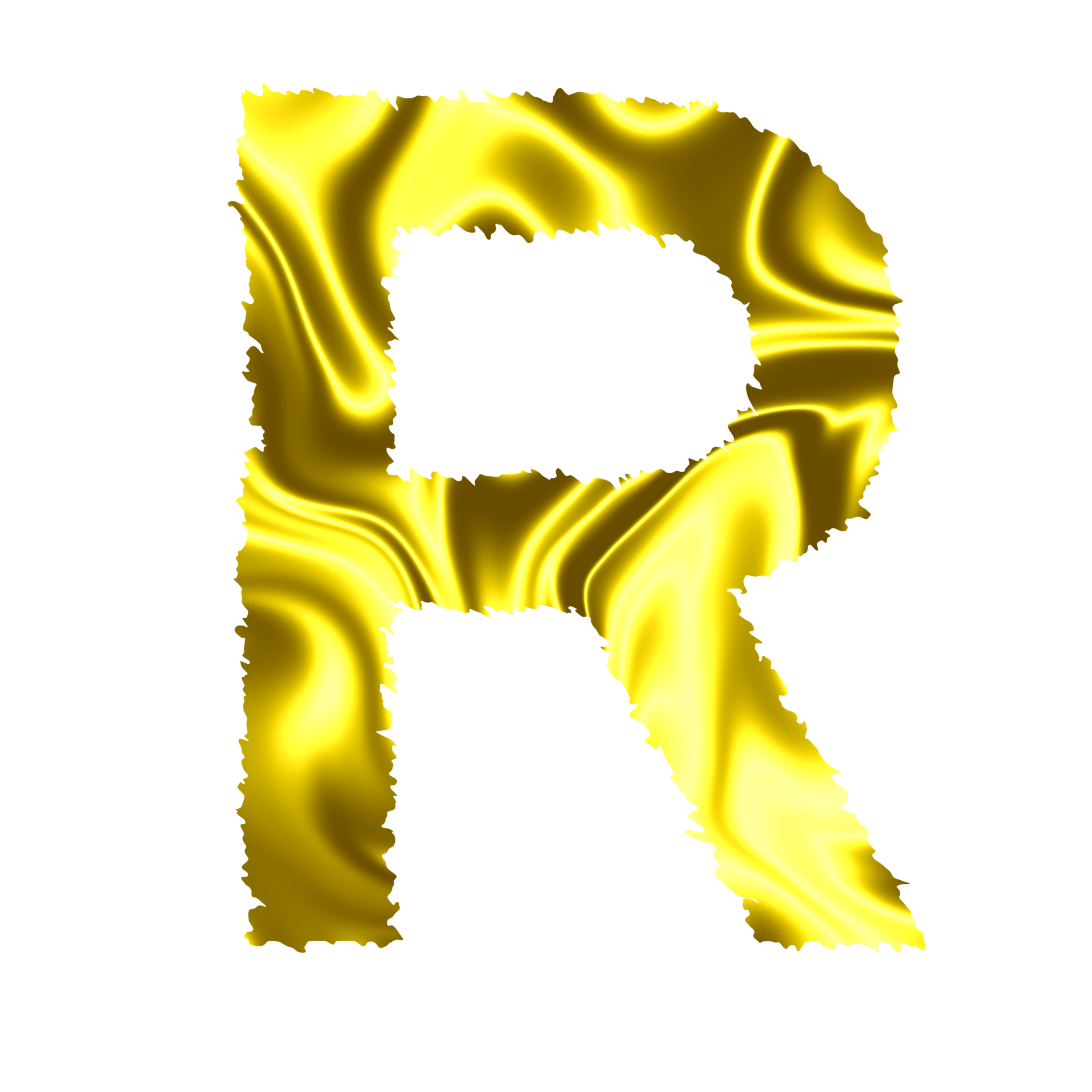 golden letter R 25225660 PNG