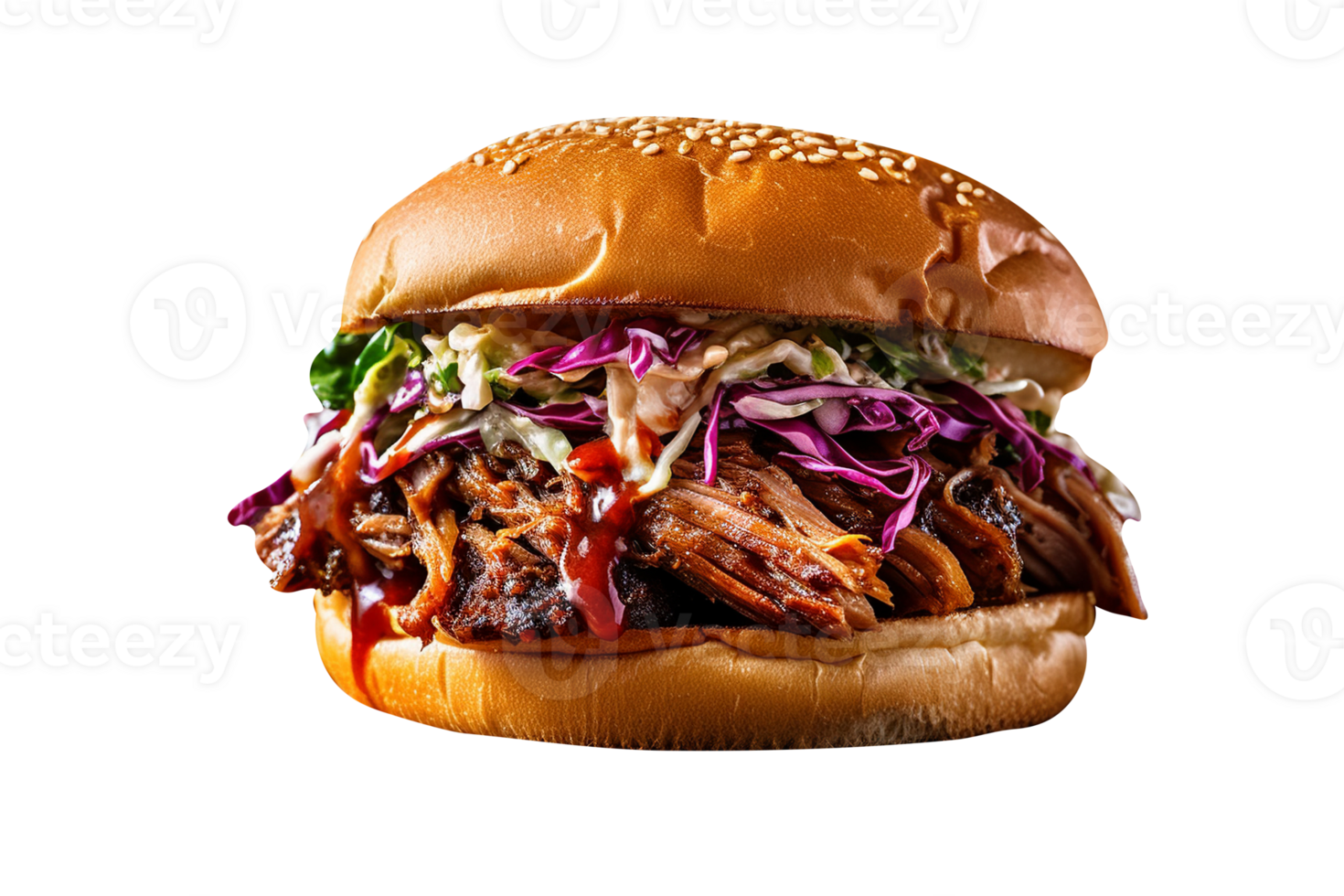 Tasty pulled pork burger on transparent background 25228111 PNG Tasty pulled pork burger on transparent background 25228111 PNG