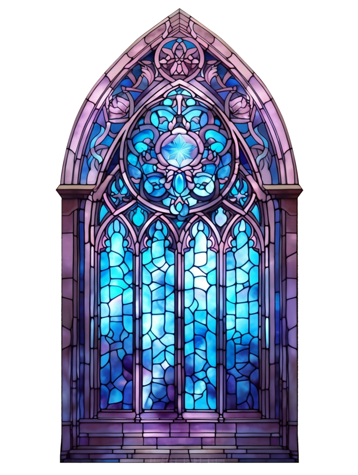 Resurrecting The Gothic Grandeur Of Stained Glass Window Medieval Arches And Mosaic Frames In
