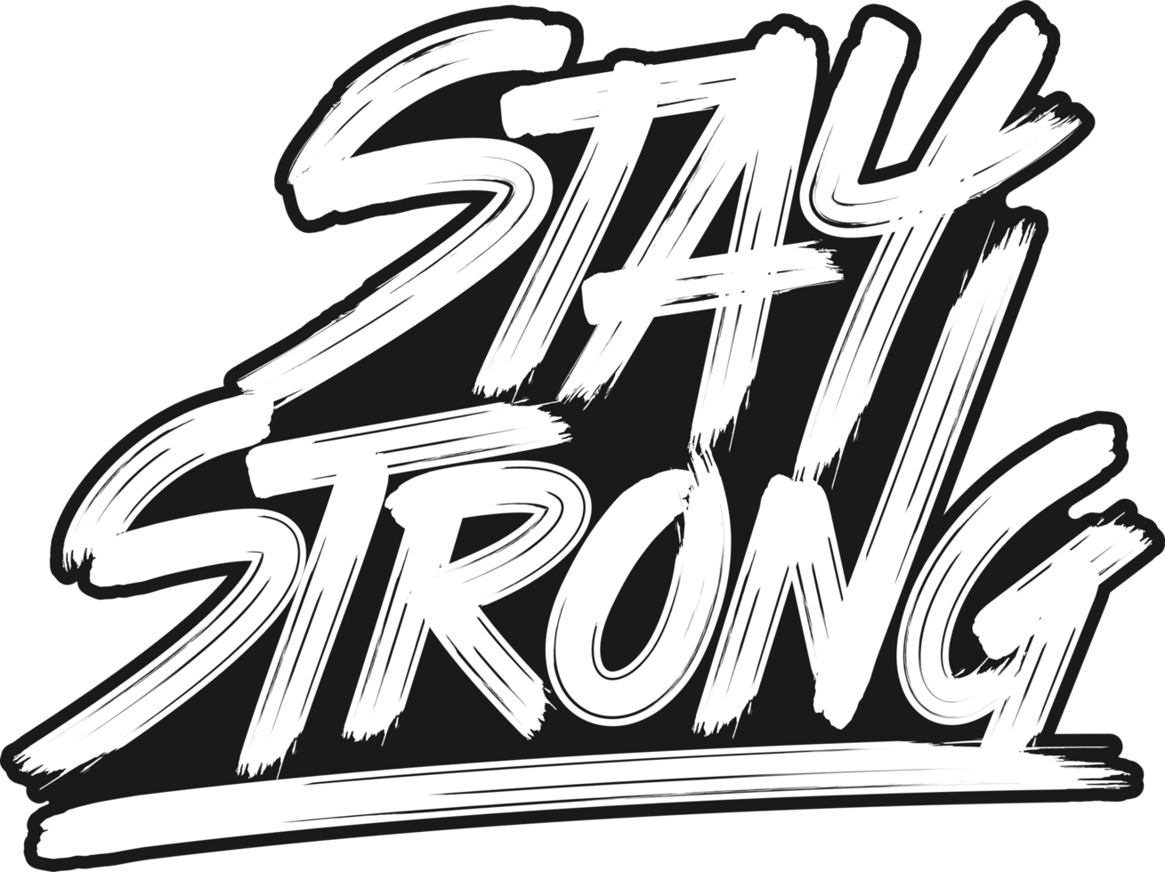 Stay Strong Motivational Typography Quote Design 25251193 PNG stay-strong-motivational-typography-quote-design-25251193-png