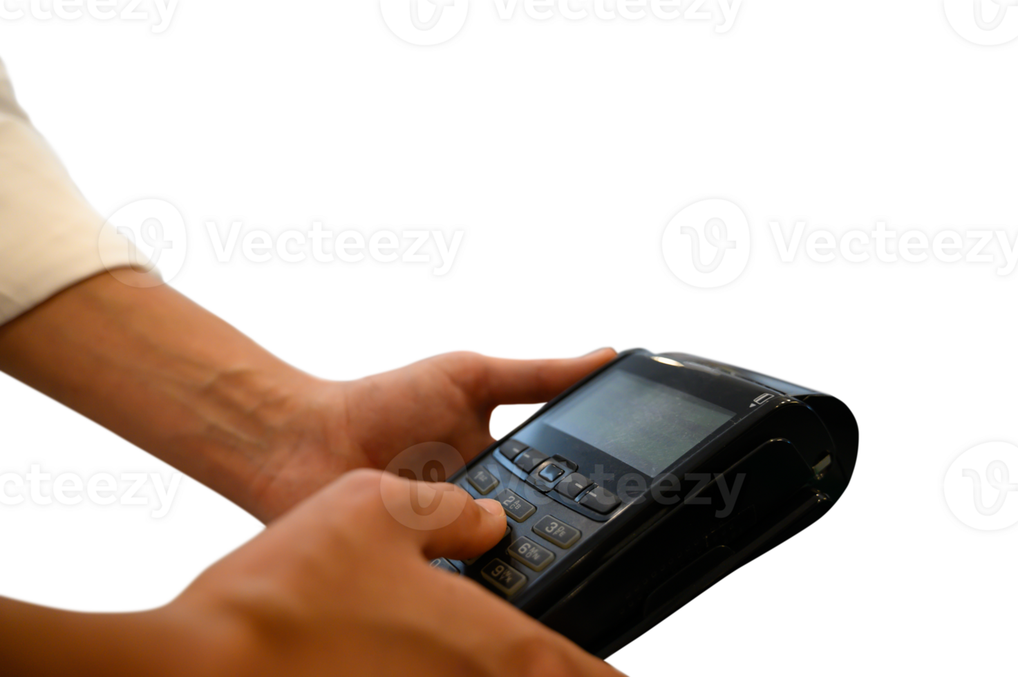 Isolated bank pos ready to start the transaction 25254656 PNG Isolated bank pos ready to start the transaction 25254656 PNG