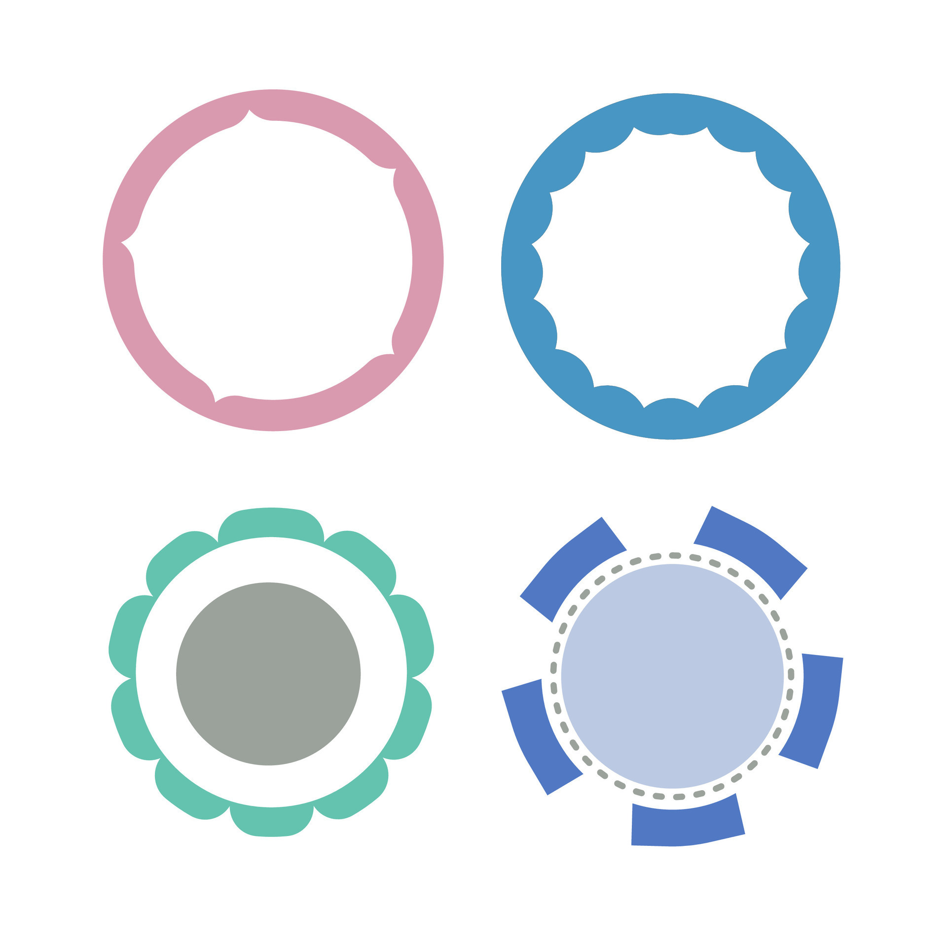 Set Of Circle Shape 25254841 Vector Art at Vecteezy