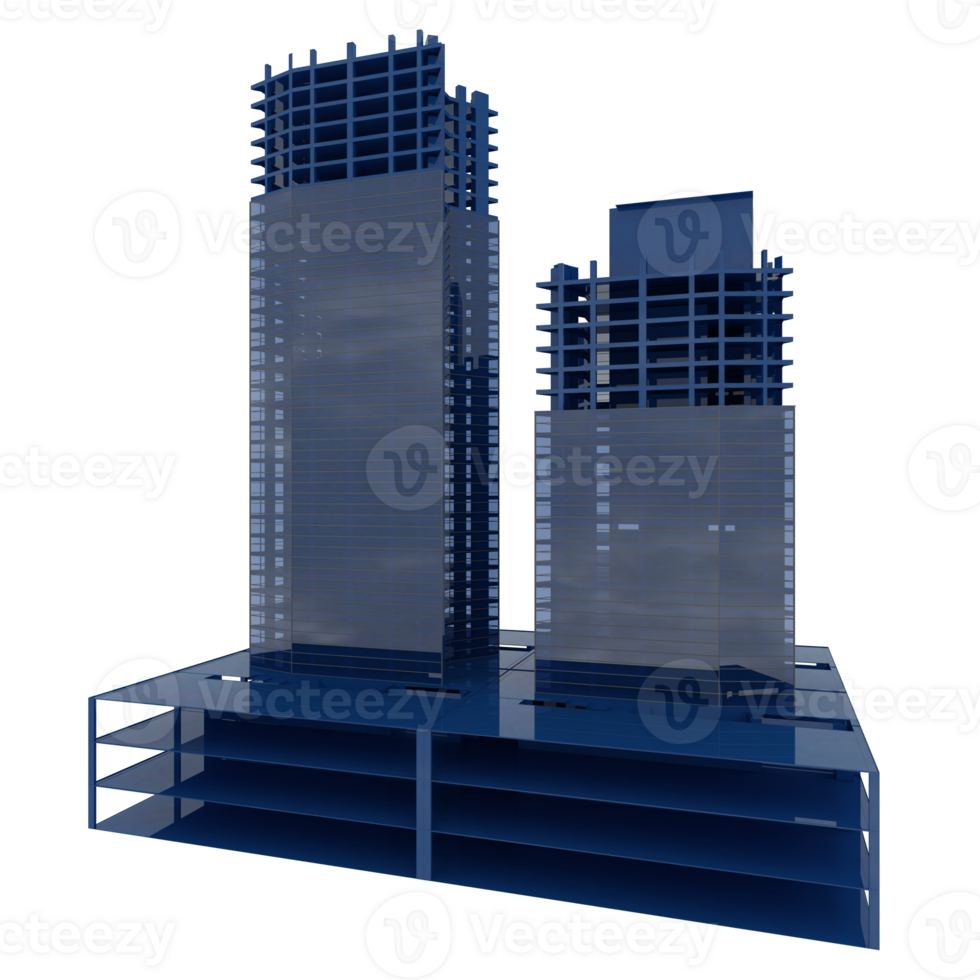 Isolated 3d rendering of a skyscraper business project 25254956 PNG Isolated 3d rendering of a skyscraper business project 25254956 PNG